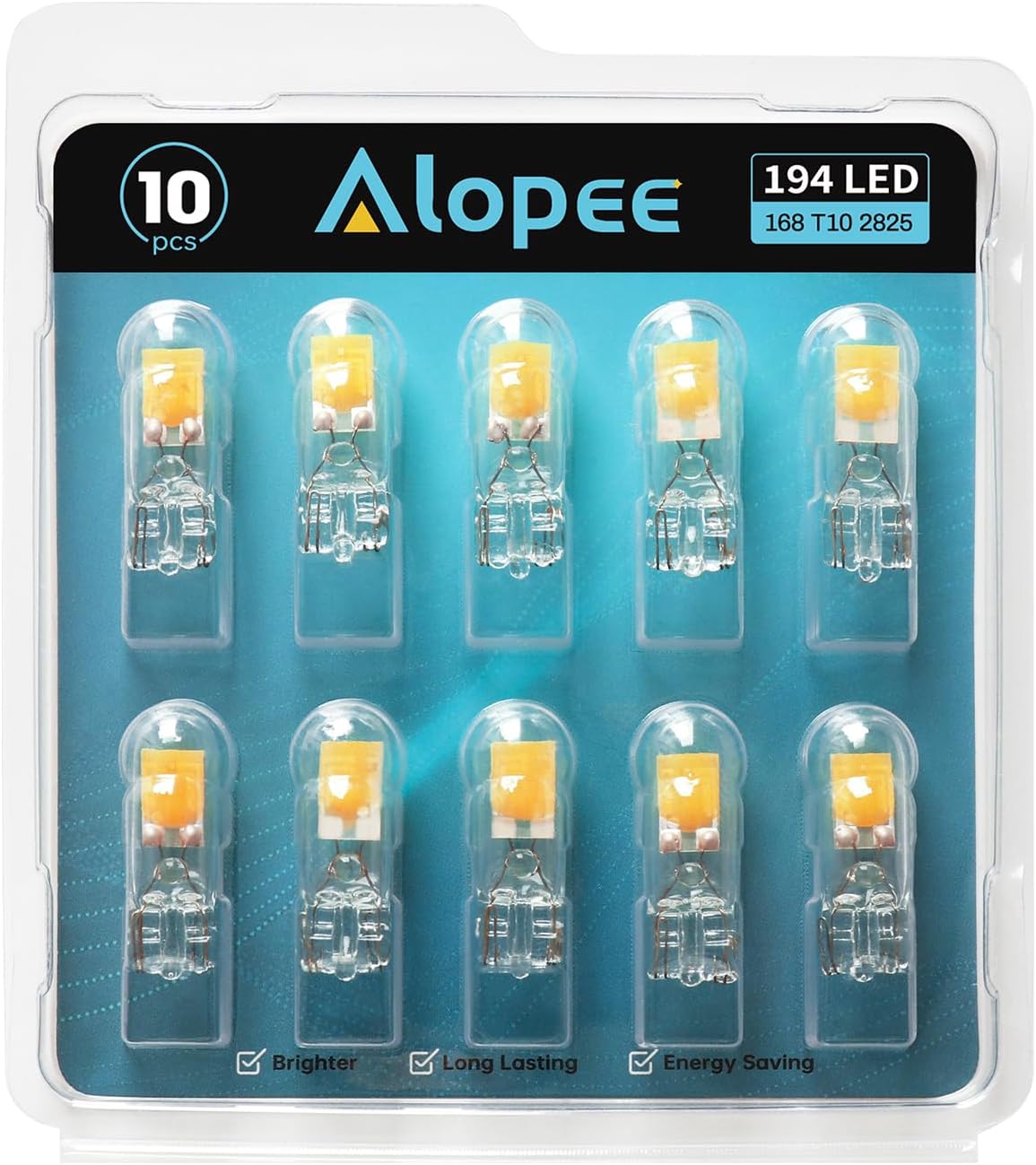 Amazon.com: Alopee 10 Pack 194 Bulb Warm White Led 2700K Replacement ...