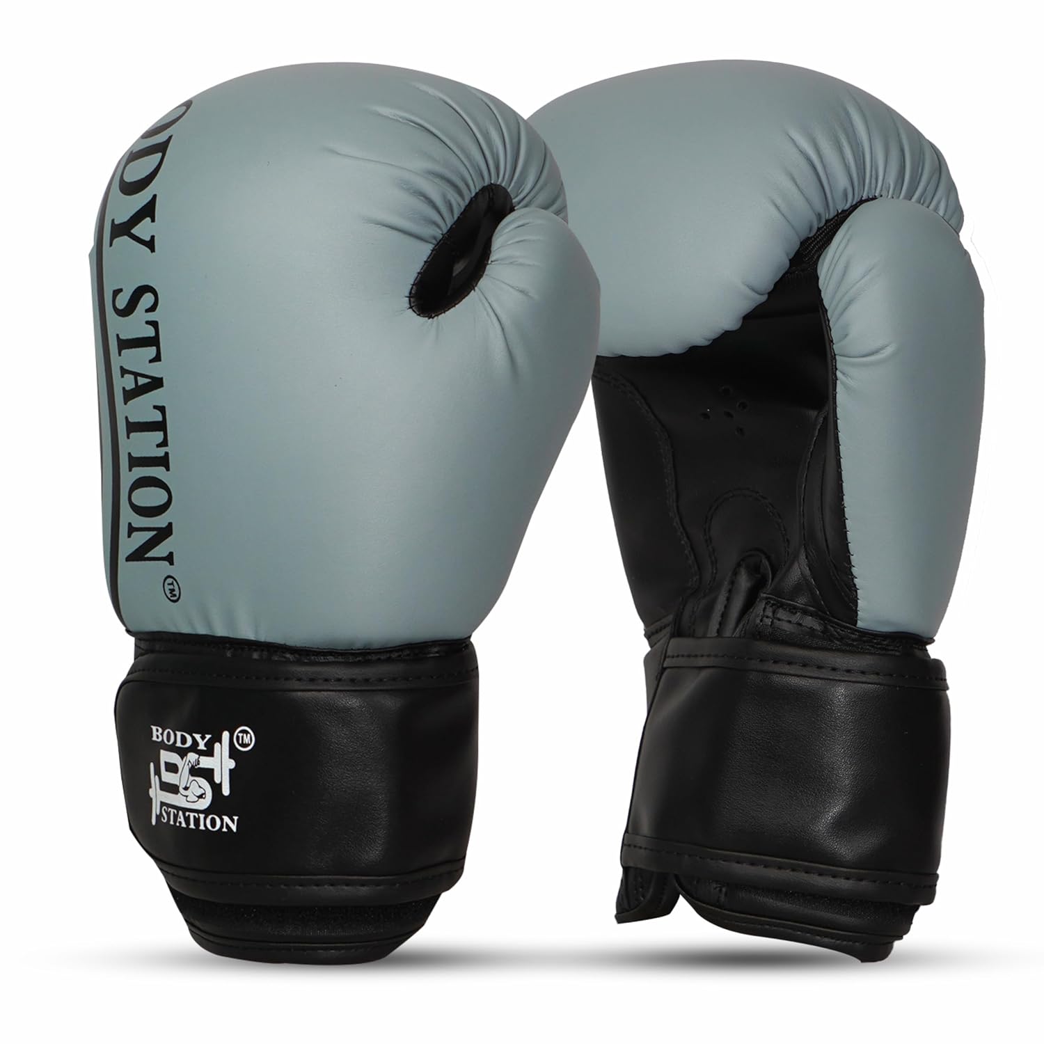 Buy Bodystation Boxing Gloves – Faux Leather Training Gloves with Hook ...