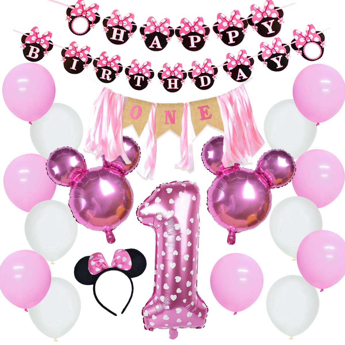 Buy 1st Birthday Decorations For Girl Cartoon Mouse Themed Party buy-1st-birthday-decorations-for-girl-cartoon-mouse-themed-party