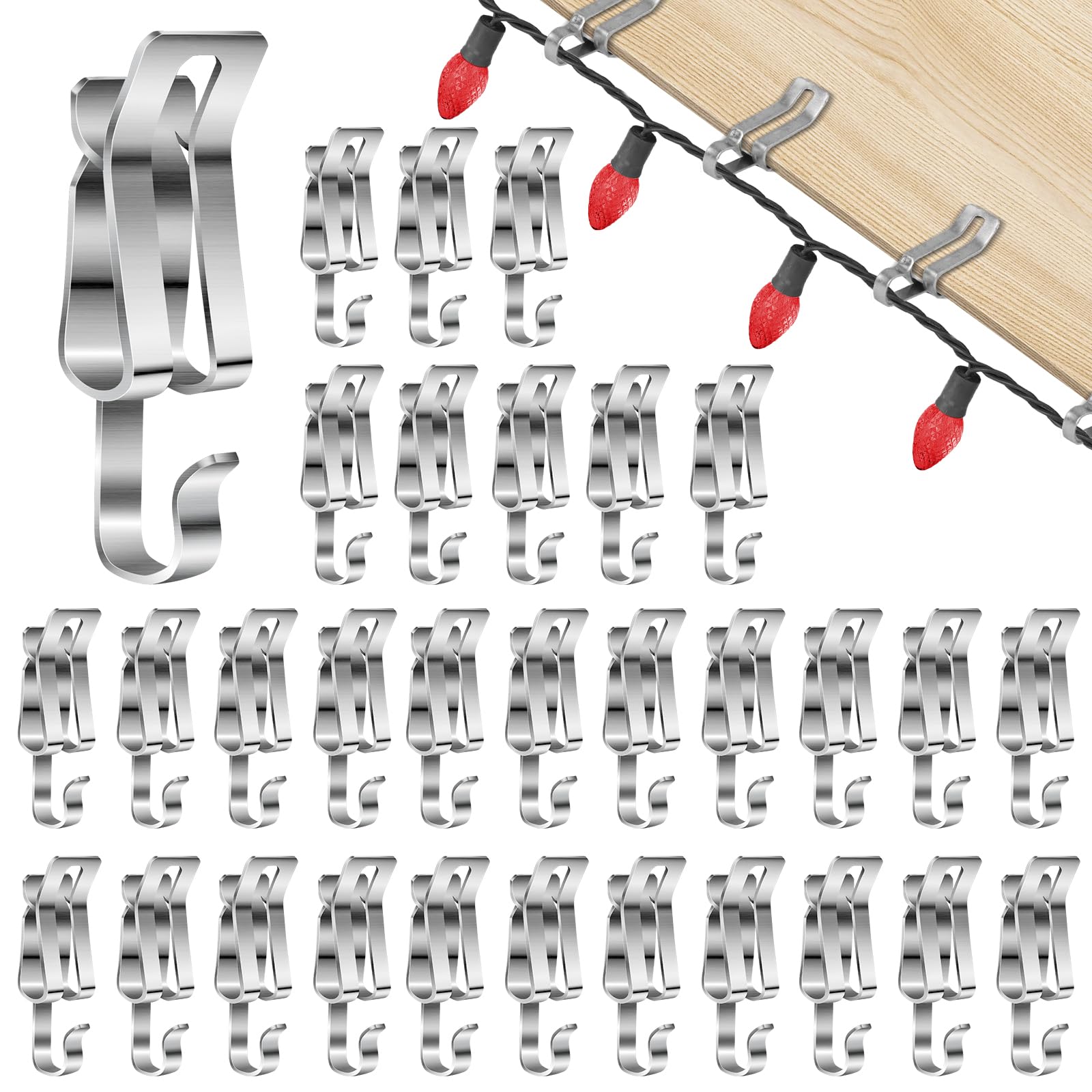 Best Hooks For Outdoor String Lights 140PCS Outdoor String Light Hooks ...