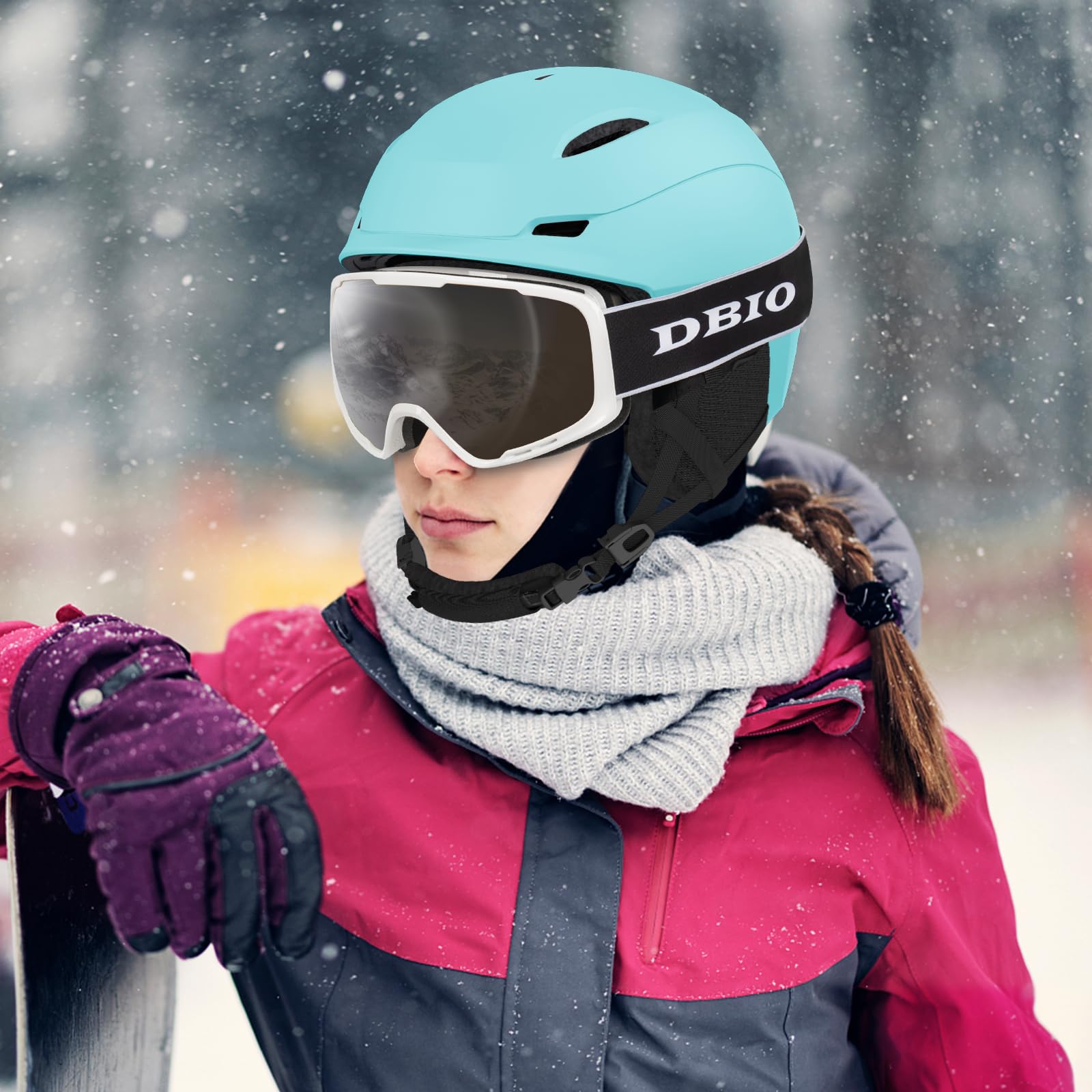 Snowboard Helmet Men Ski Helmet For Adults-with 9 Vents, ABS Shell And ...