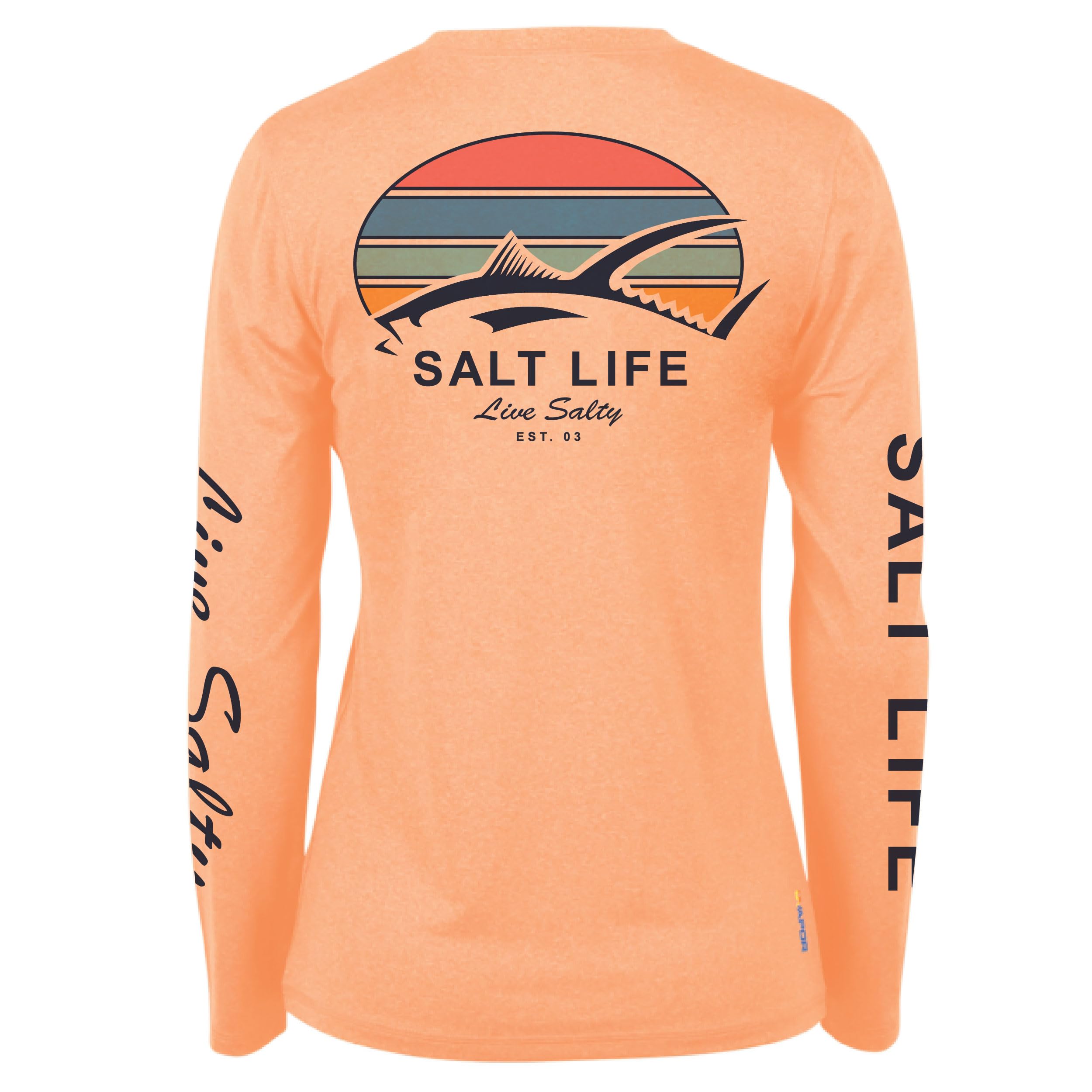 Amazon.com: Salt Life Women's Tuna Tribe Long Sleeve Performance Tee ...