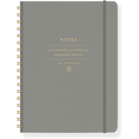 Fringe Studio Standard Spiral Notebook, Faux Leather, Medium (962070 ...