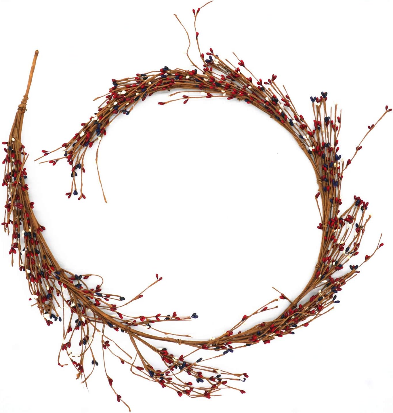 Amazon.com: NeoL'artes 4th of July Red White Blue Pip Berry Garlands ...