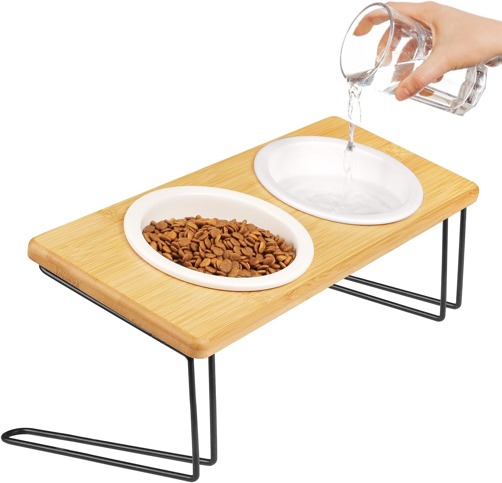 Amazon.com : SUNQEBO Elevated Cat Bowls, Raised Cat Food Bowl for ...