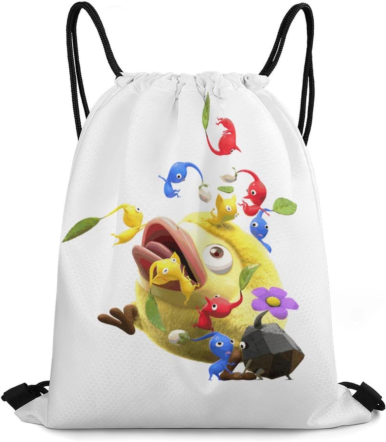 Amazon | [FIZDI] ピクミン 巾着バッグ バックパック 巾着ポケット バックパック スポーツバッグ 収納バッグ ショッピング ...