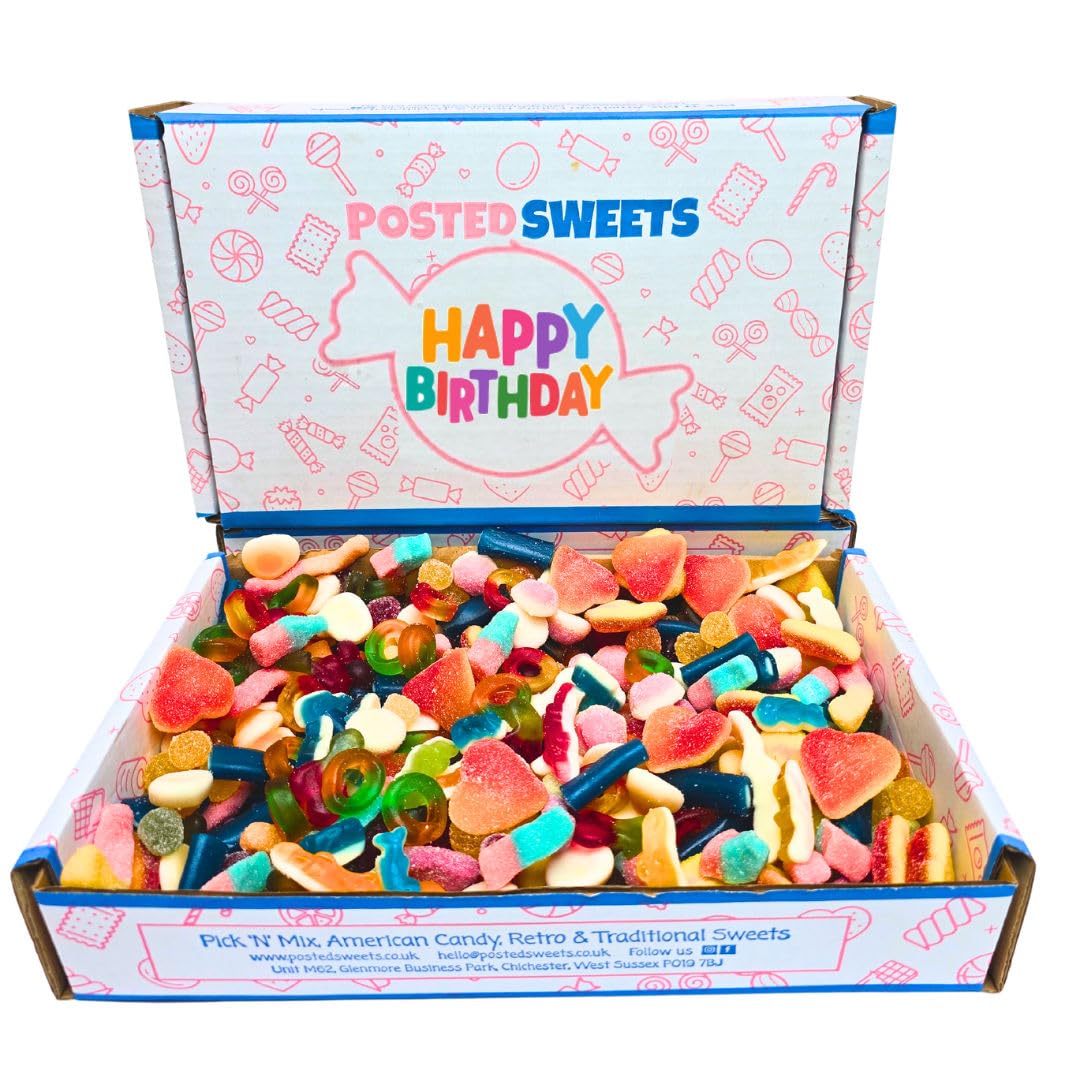 Happy Birthday Sweet Hamper | 800g Pick & Mix Celebration Gift Hamper ...