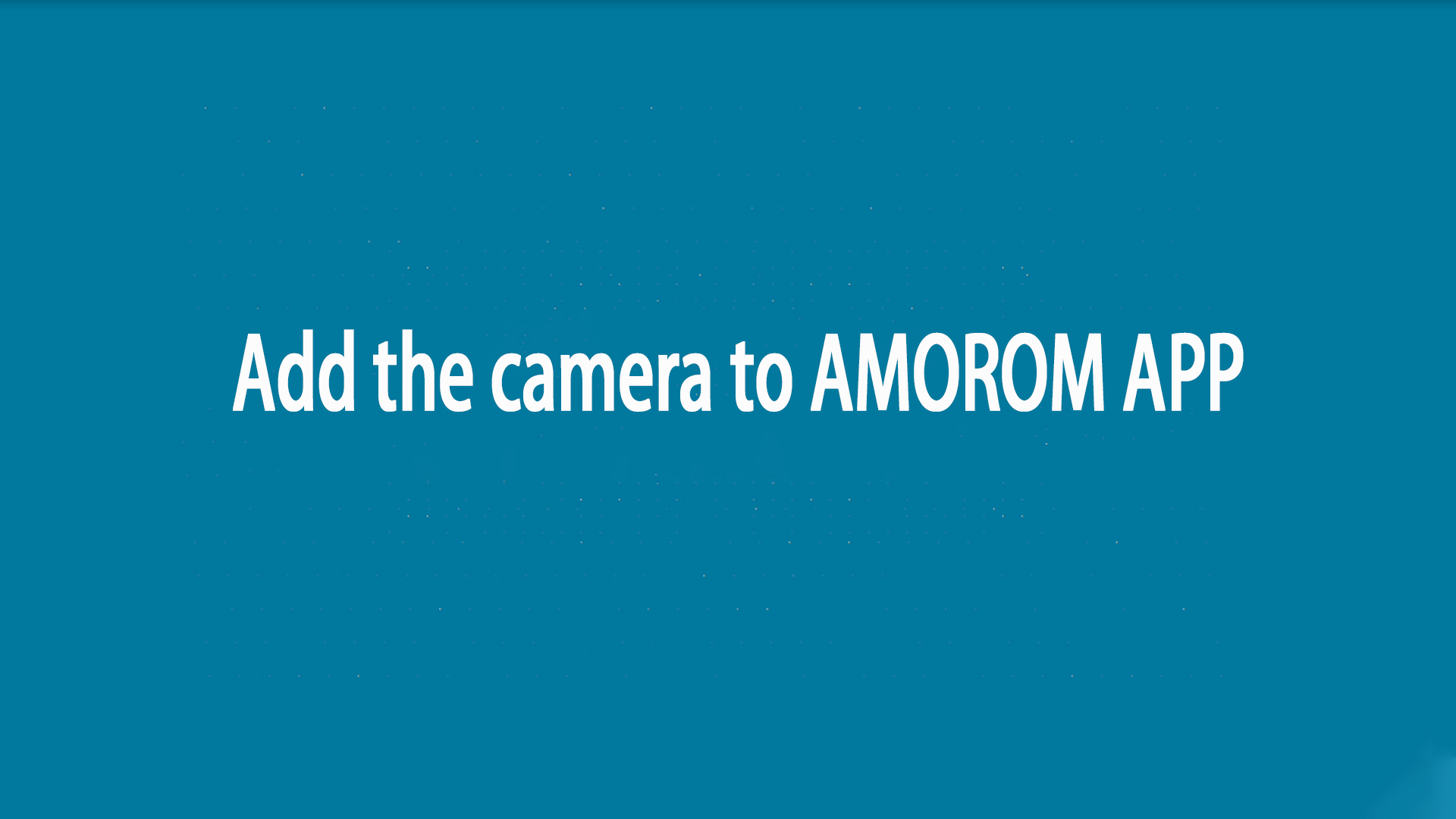Watch Configure the camera into amorom app on Amazon Live