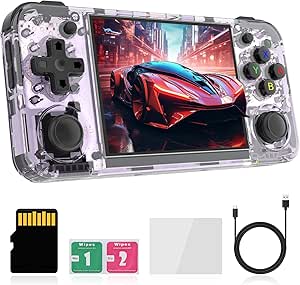 RG35XX H Handheld Game Console,64G Card 5500+ Games, 3.5-inch IPS ...