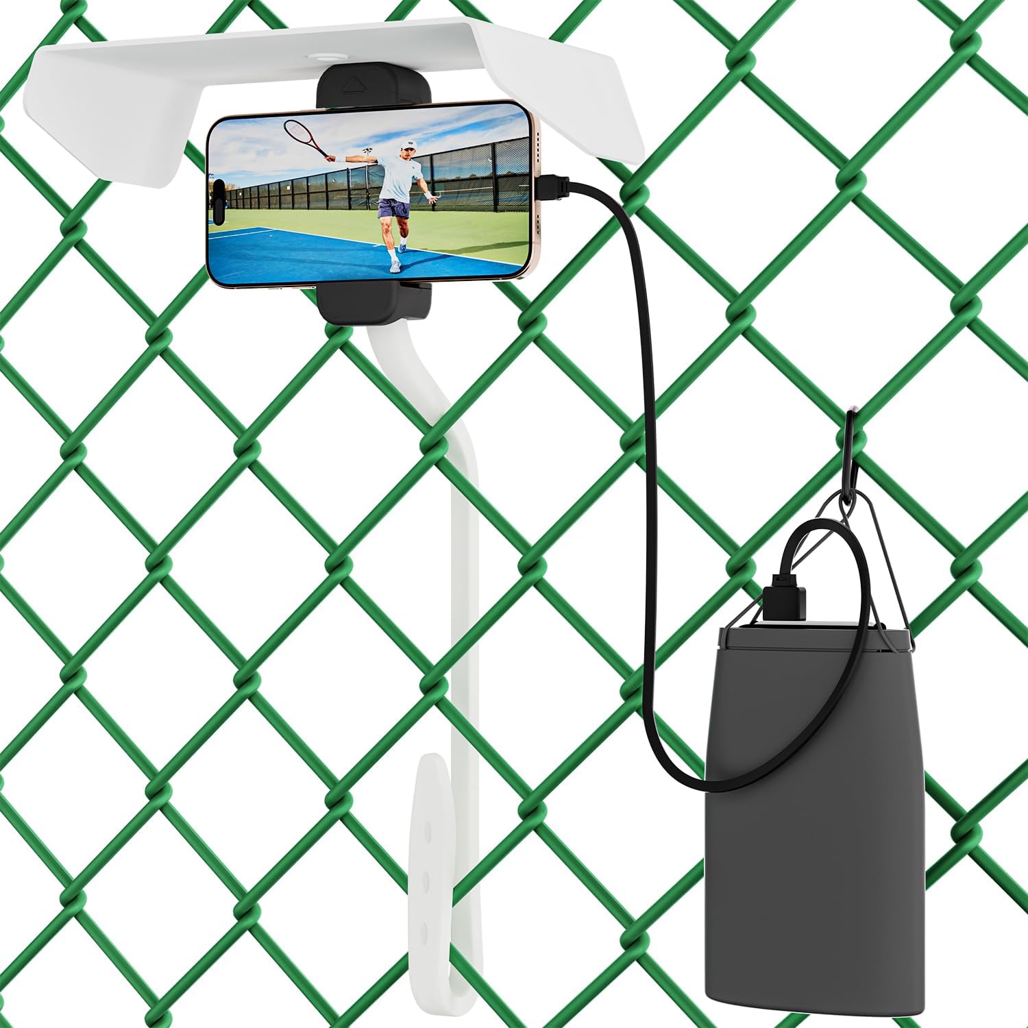 Amazon.com : Cell Phone Fence Mount with Shade, Mounting Kit for ...