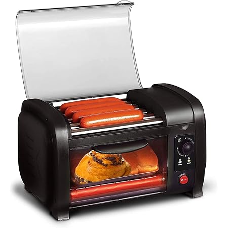 Amazon.com: Elite Cuisine EHD-051B Hot Dog Toaster Oven, 30-Min Timer ...