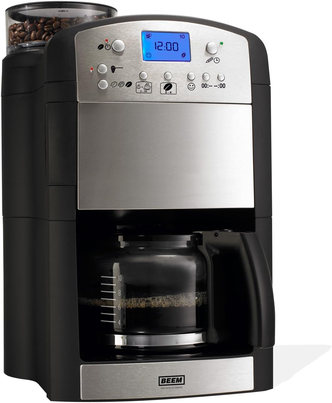 Beem Germany Fresh Aroma Perfect V2 Stainless Steel Electronic Coffee ...