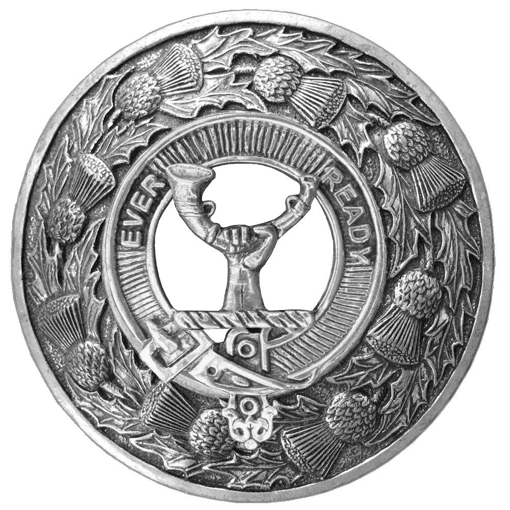 Amazon.com: Burns Clan Scottish Highlanders Plaid Brooch : Handmade ...