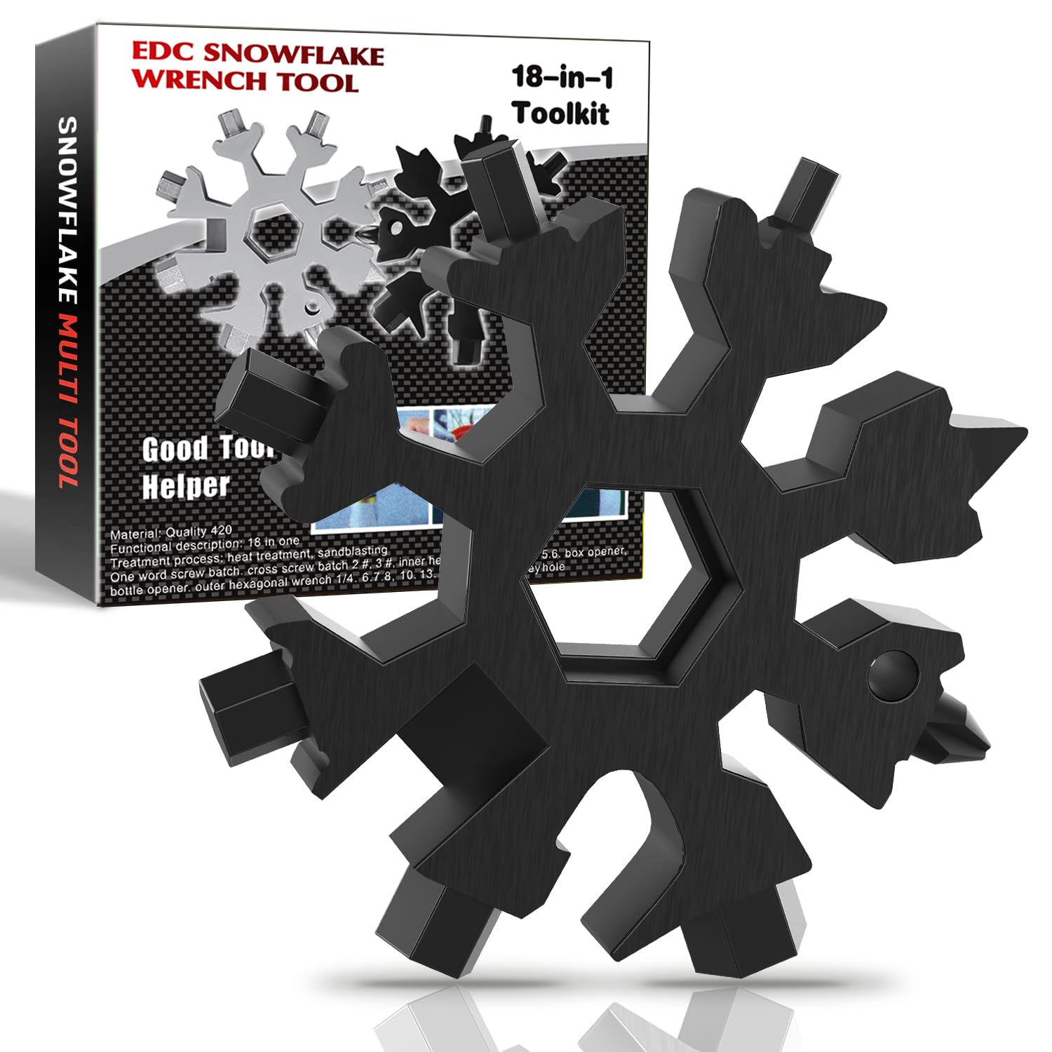 Gifts for Men, FODARSAI 18-in-1 Snowflake Multi Tool, Stocking Stuffers ...