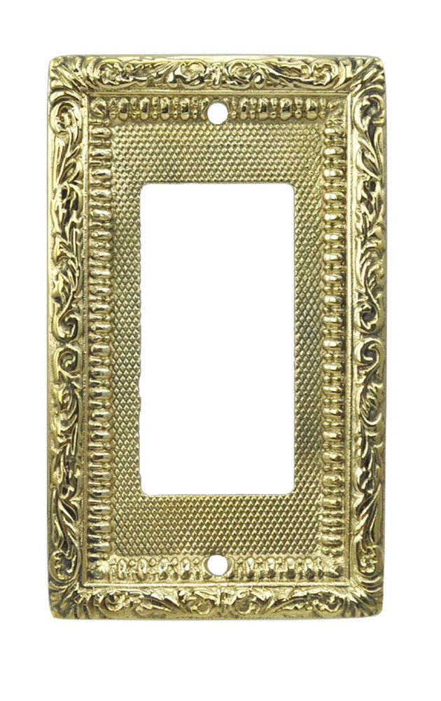 Victorian Recreated Brass GFI Or Rocker Switch Plate Cover (L-W13 ...