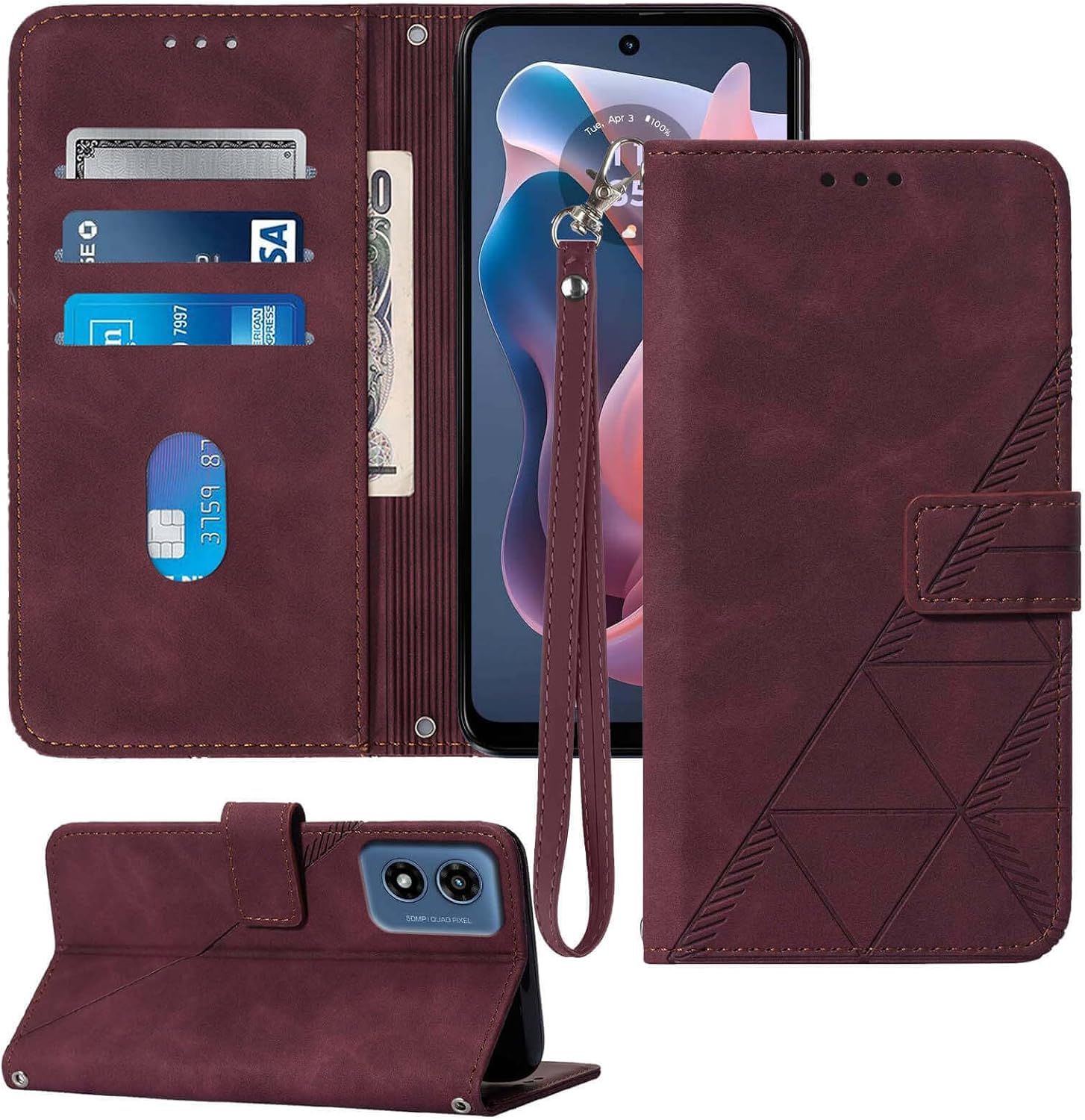 Amazon.com: Moment Dextrad for Moto G Play 2024 Case Wallet, Card ...