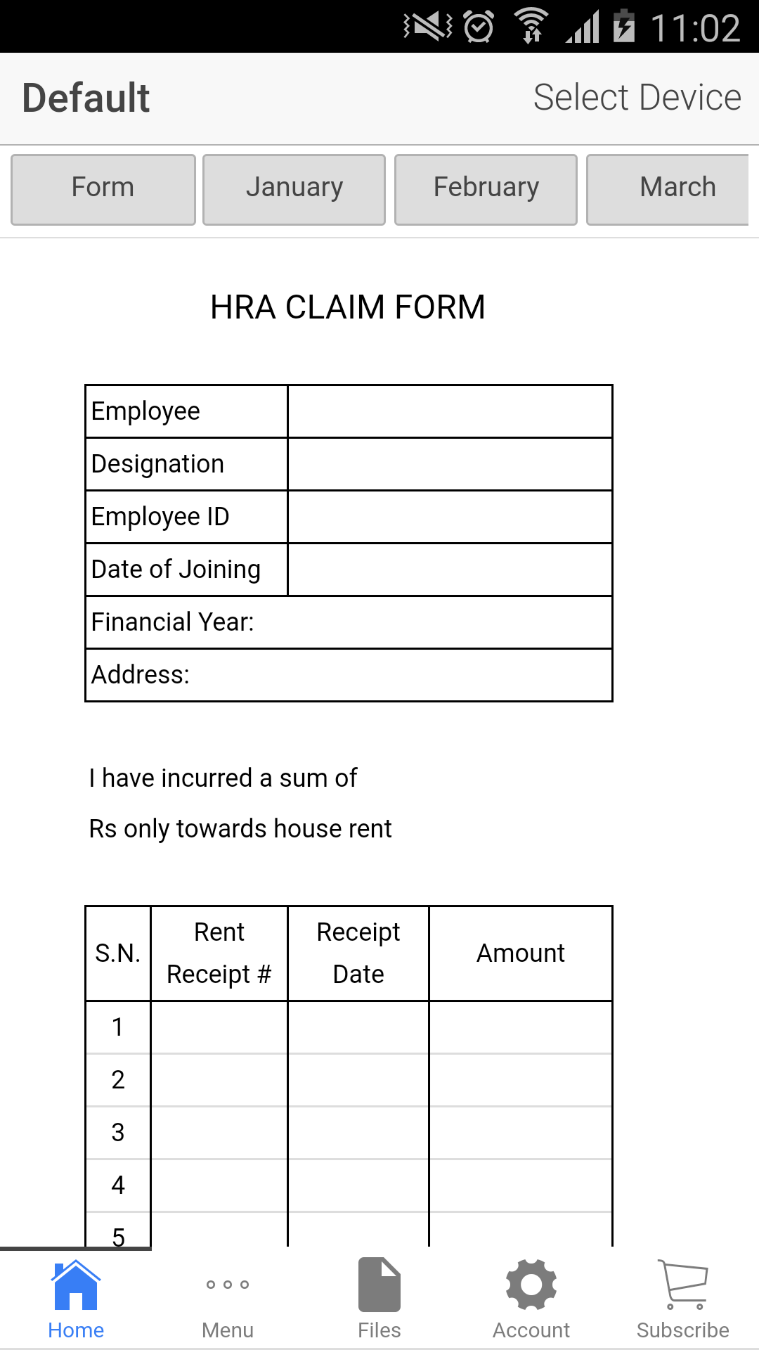 HRA Claim Receipt - App on Amazon Appstore