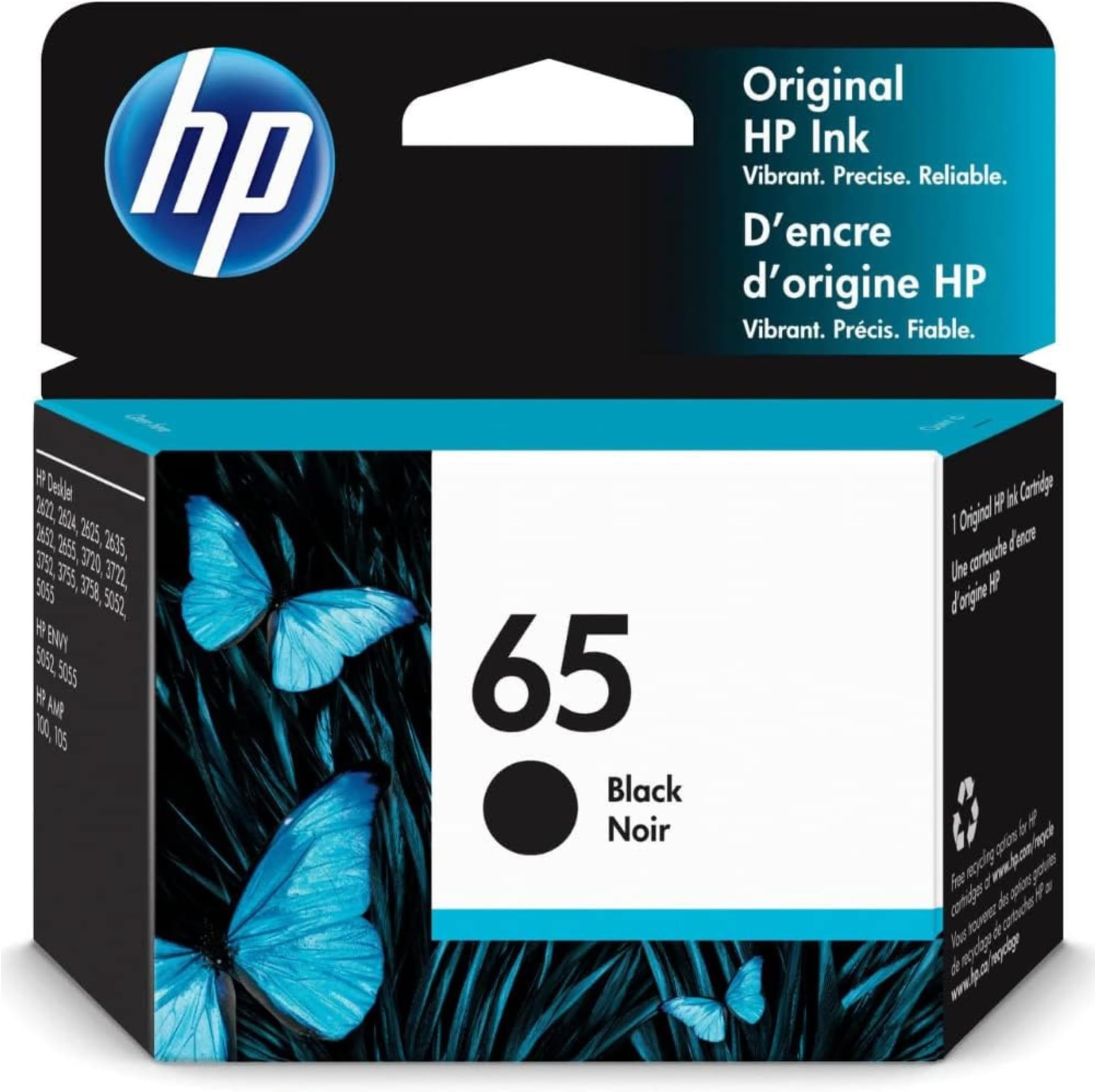 HP 67 Genuine Original Black Ink Printer Cartridge works with HP ...