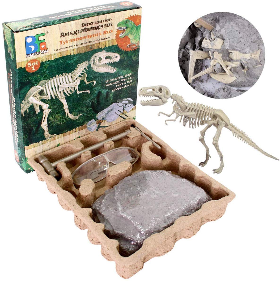 Buy YCZX Dinosaur Fossil Digging Kit Tyrannosaurus Rex Excavation Kit ...