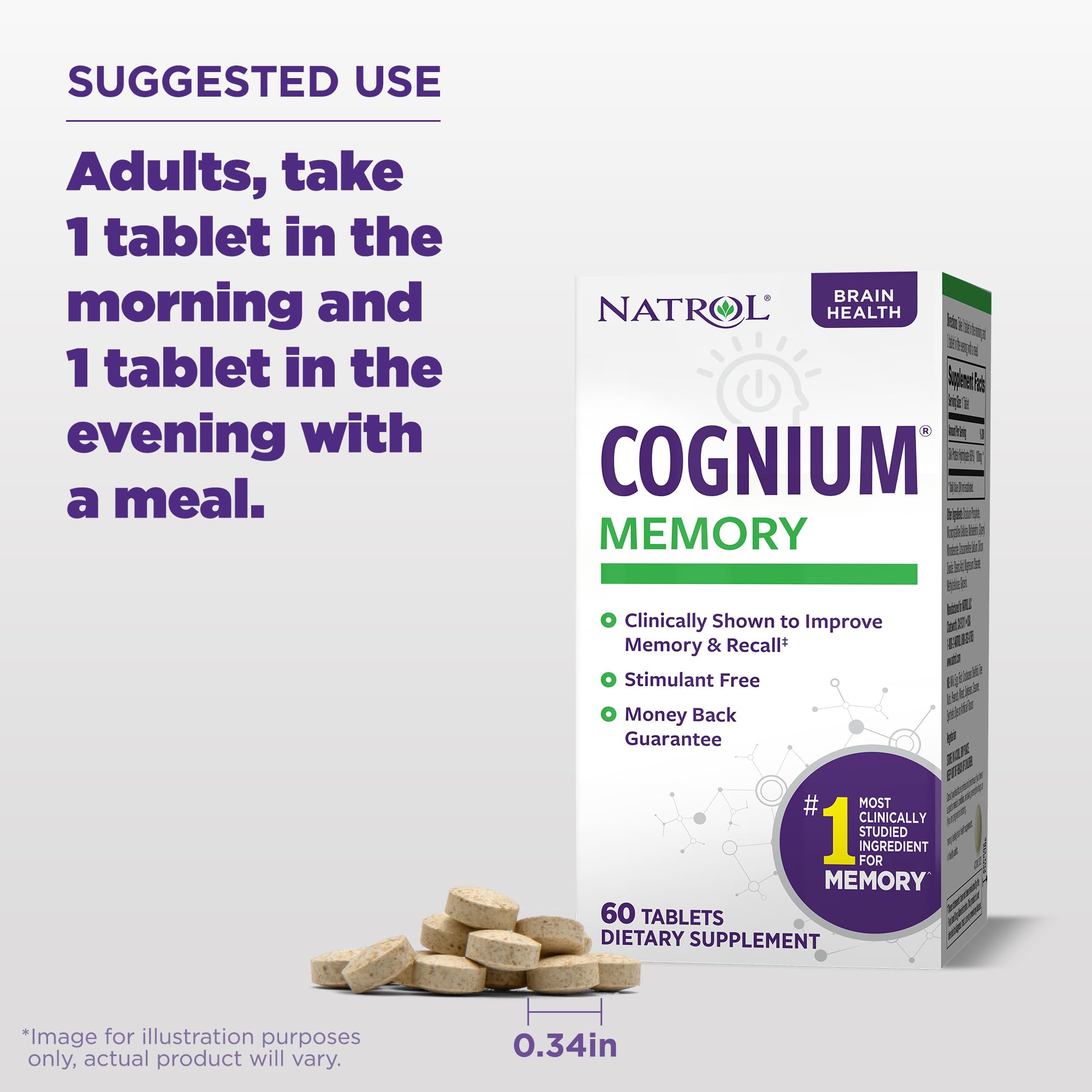 Snapklik.com : Natrol Cognitum Memory Silk Protein Hydrolysate 100mg