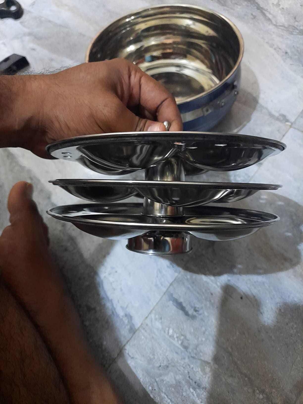 KLASSI KICHEN STAINLESS STEEL Idli Maker (3 Plates, 12 Idlis) Induction ...