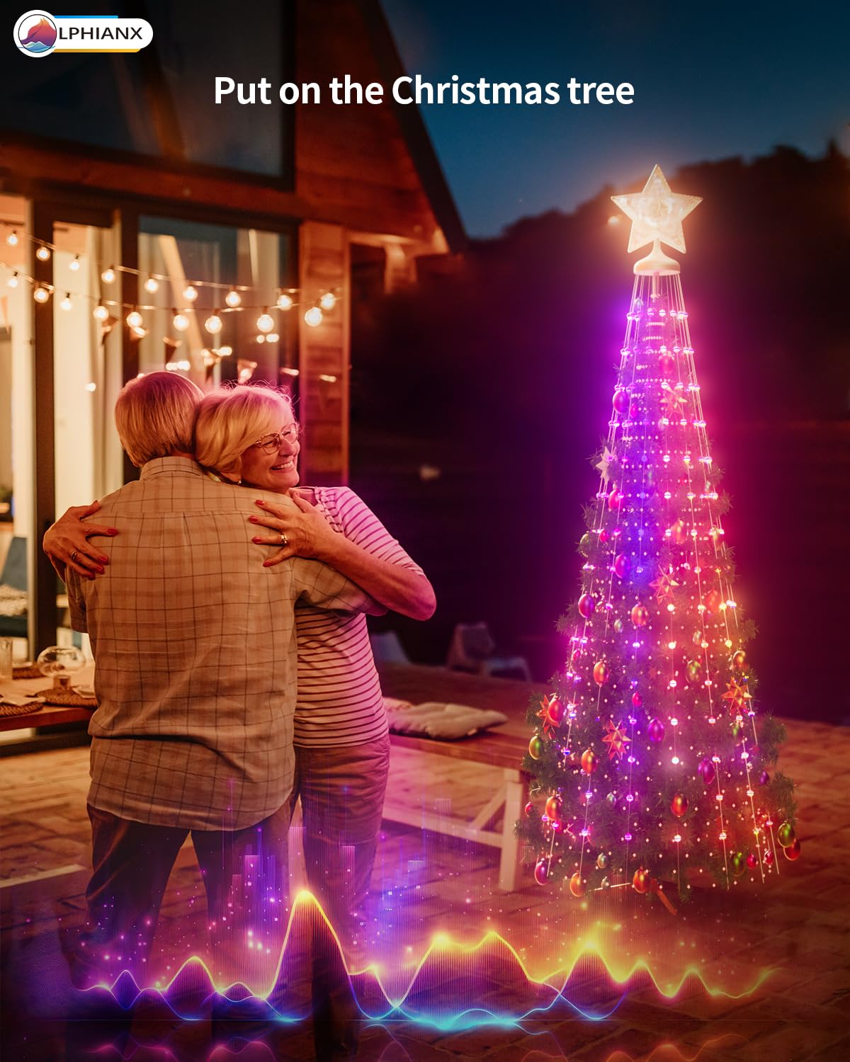 Snapklik.com : 787Ft Outdoor Lighted Christmas Tree, 355 LEDs, Color ...