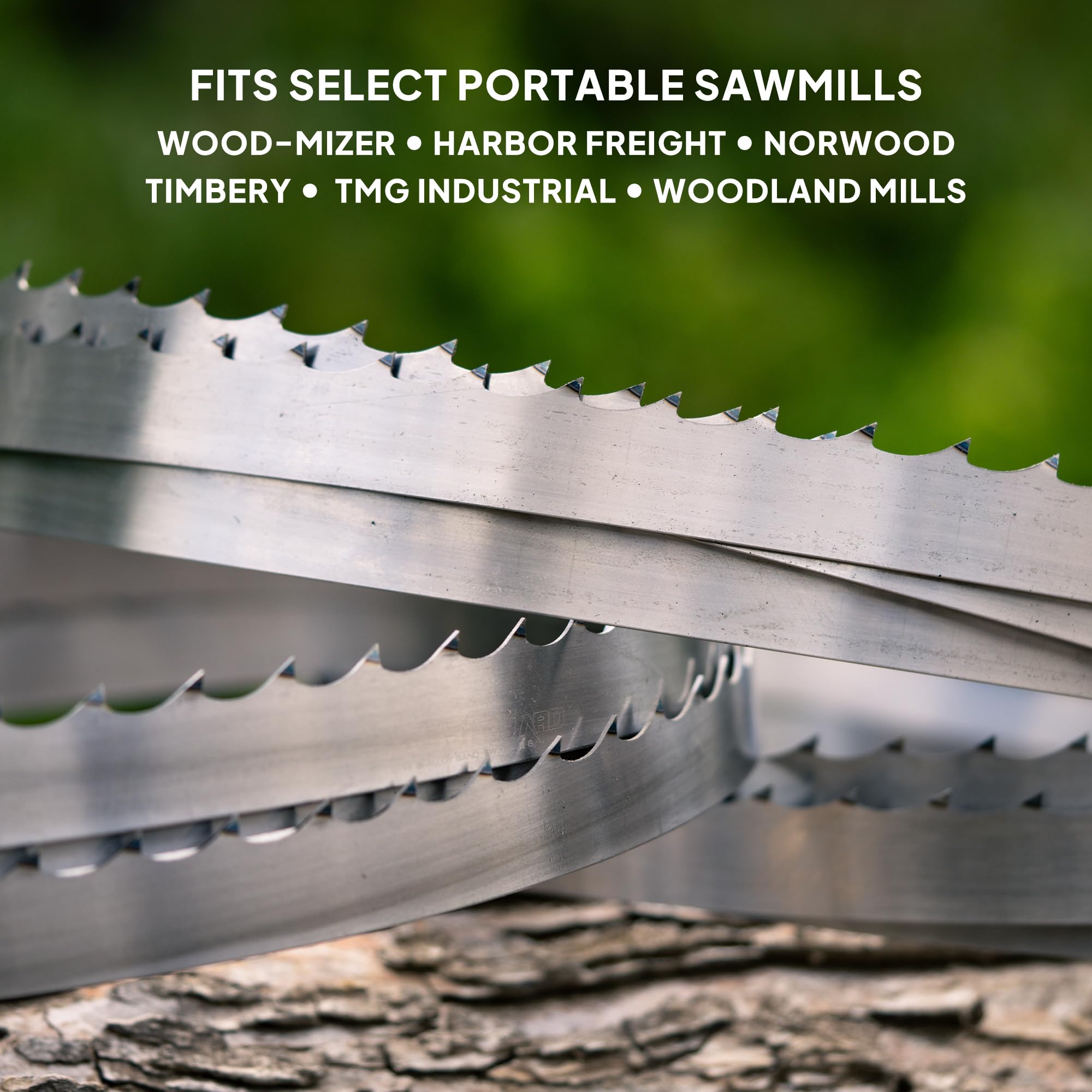 Snapklik.com : Wood-Mizer 144" Sawmill Bandsaw Blades 5-Pack