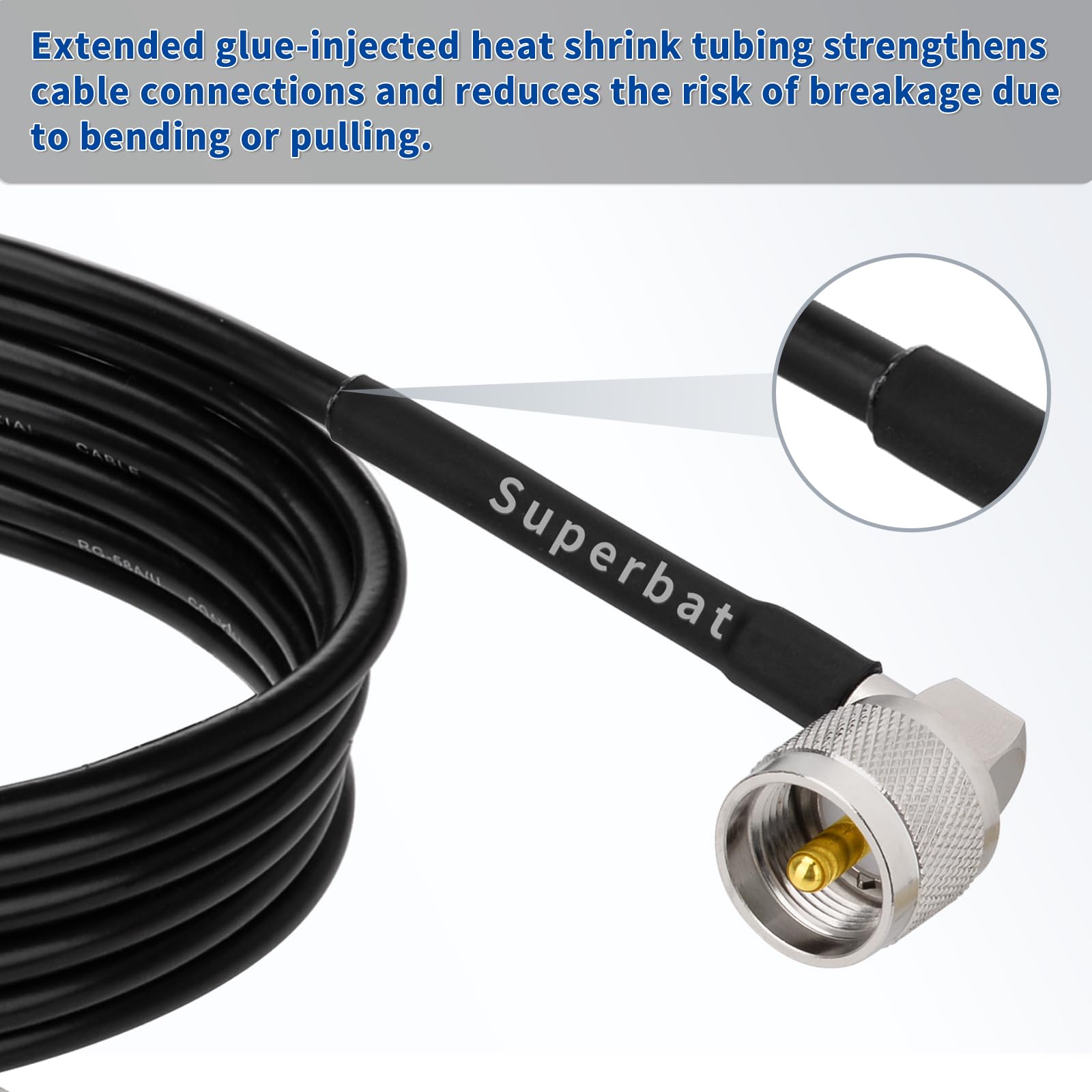 Snapklik.com : CB Coax Cable 15FT UHF PL-259 Male To Male Right Angle ...