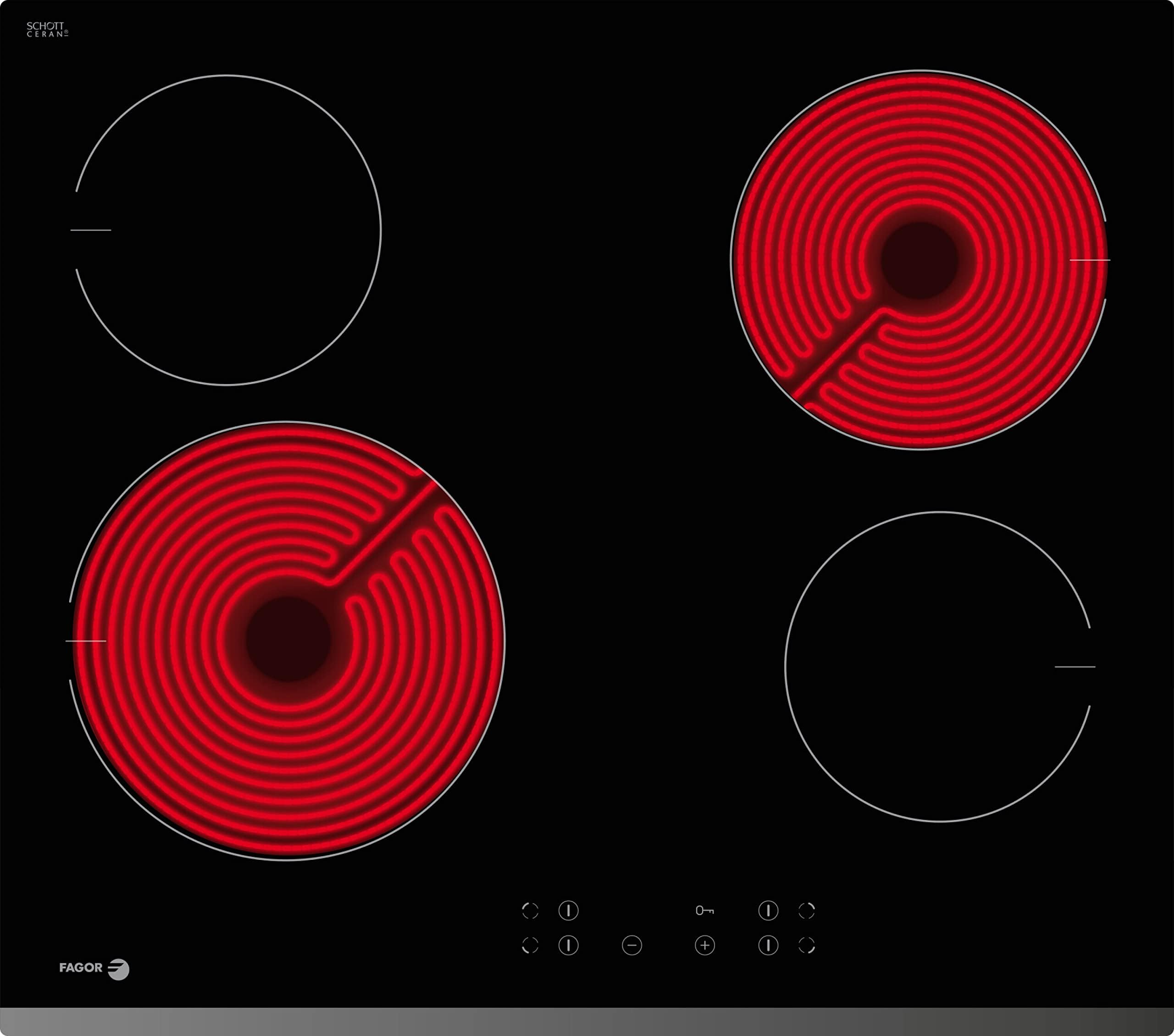 LG 60 cm Built-in Electric Hob with 4 Burners - CBEZ2414B : Amazon.ae ...