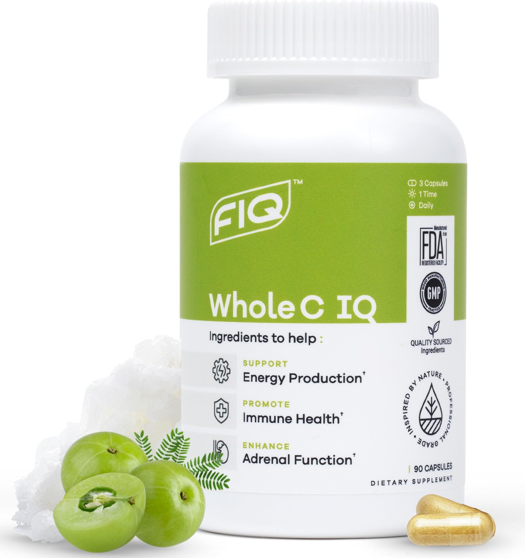 Amazon.com: FIQ - Whole C IQ: Natural Vitamin C Supplements with Amla ...