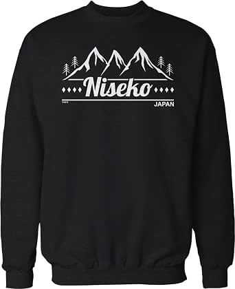 Amazon.com: NOFO Clothing Co Niseko, Japan Crew Neck Sweatshirt, S ...