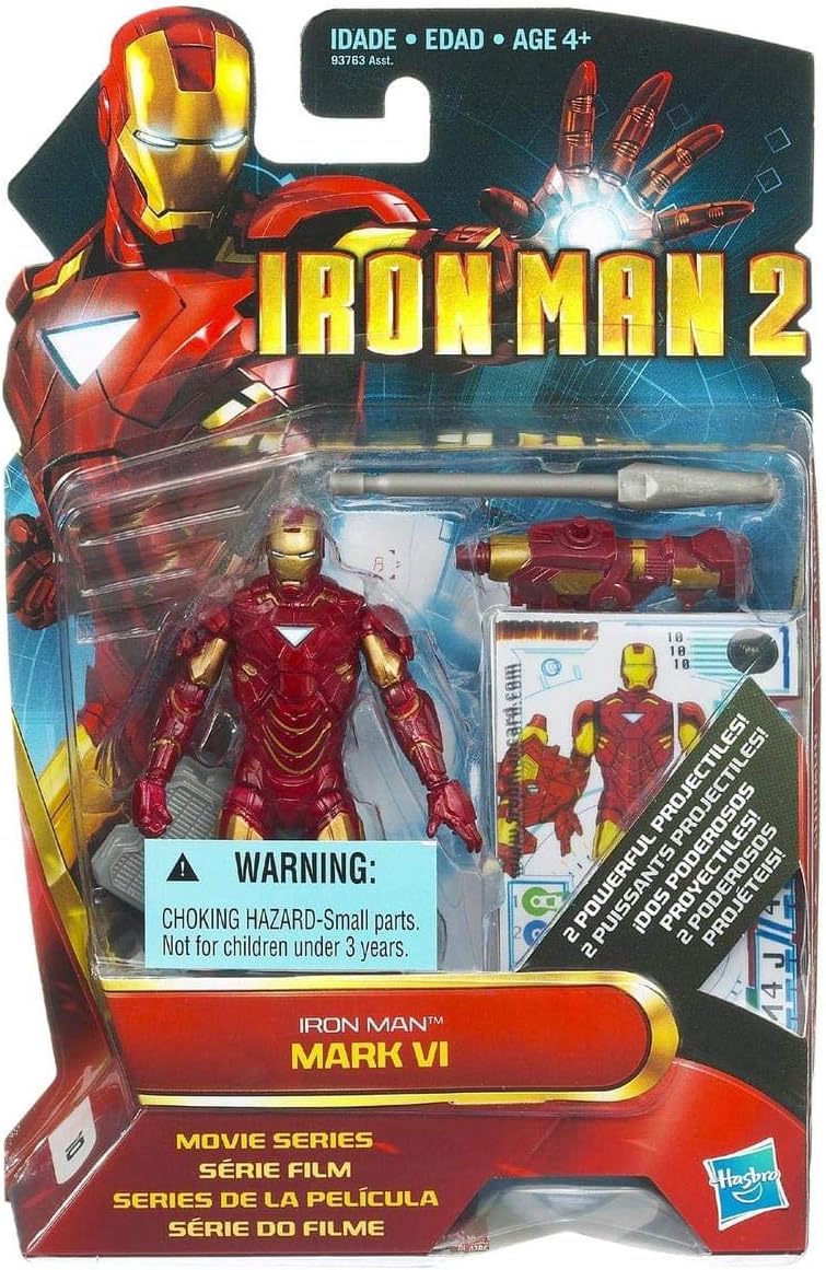 Marvel Iron Man 2 Movie 9.5cm Movie Series Iron Man Mark VI Action ...
