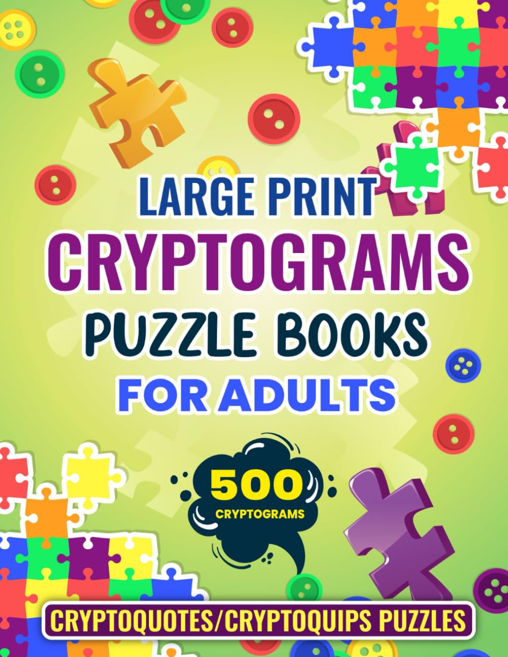 Cryptograms puzzle books for adults.: Cryptoquotes puzzle books for ...