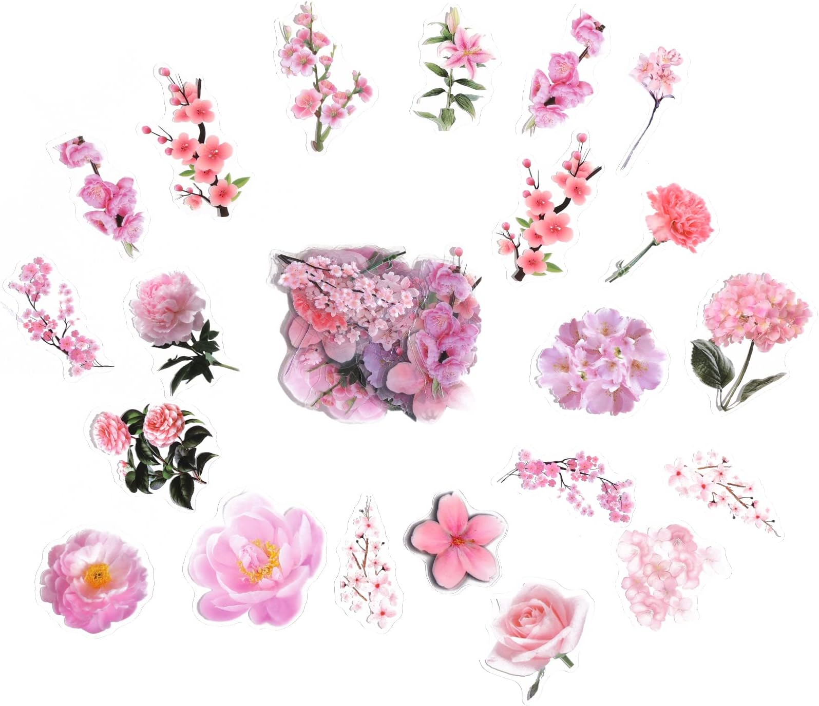 Amazon.com: Cherry Blossom Sticker Vinyl Waterproof Sticker Decal Car ...