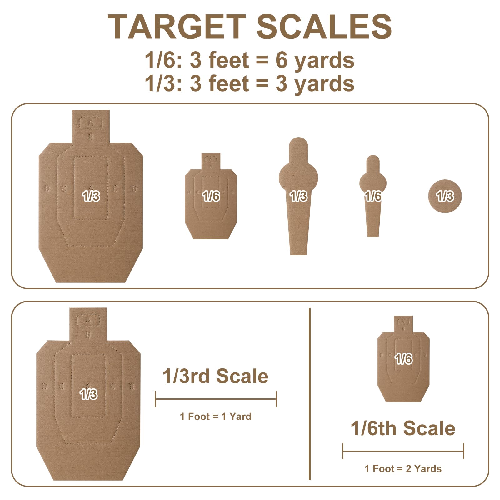 Snapklik.com : 8 Set 40 Pcs Dry Fire Targets In Reduced Scale Cardboard ...