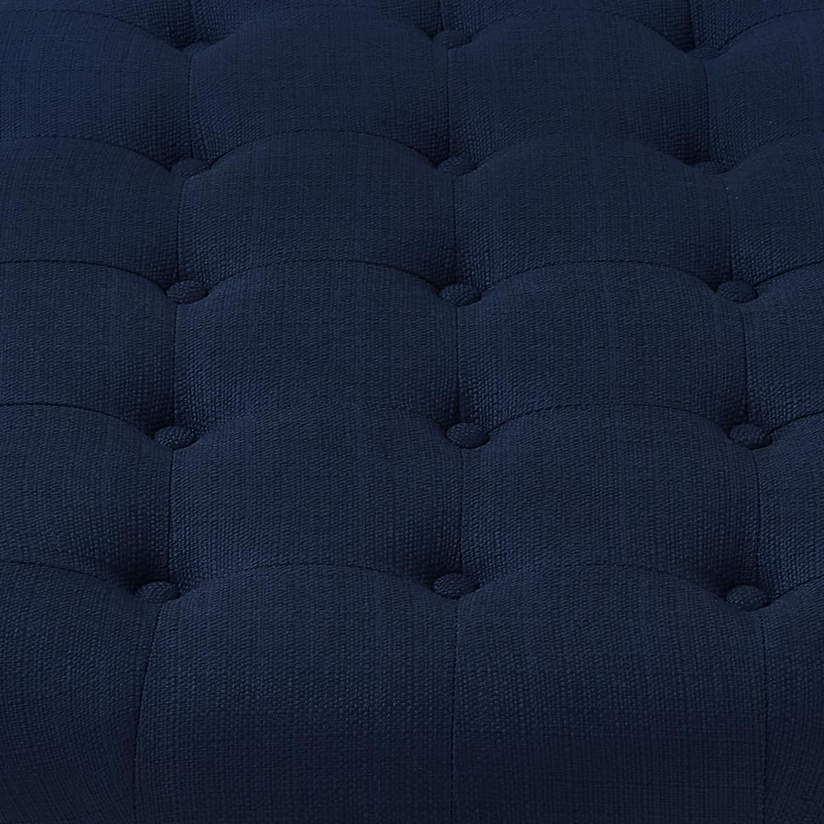 Snapklik.com : 24KF Middle Century Upholstered Tufted Coffee Table