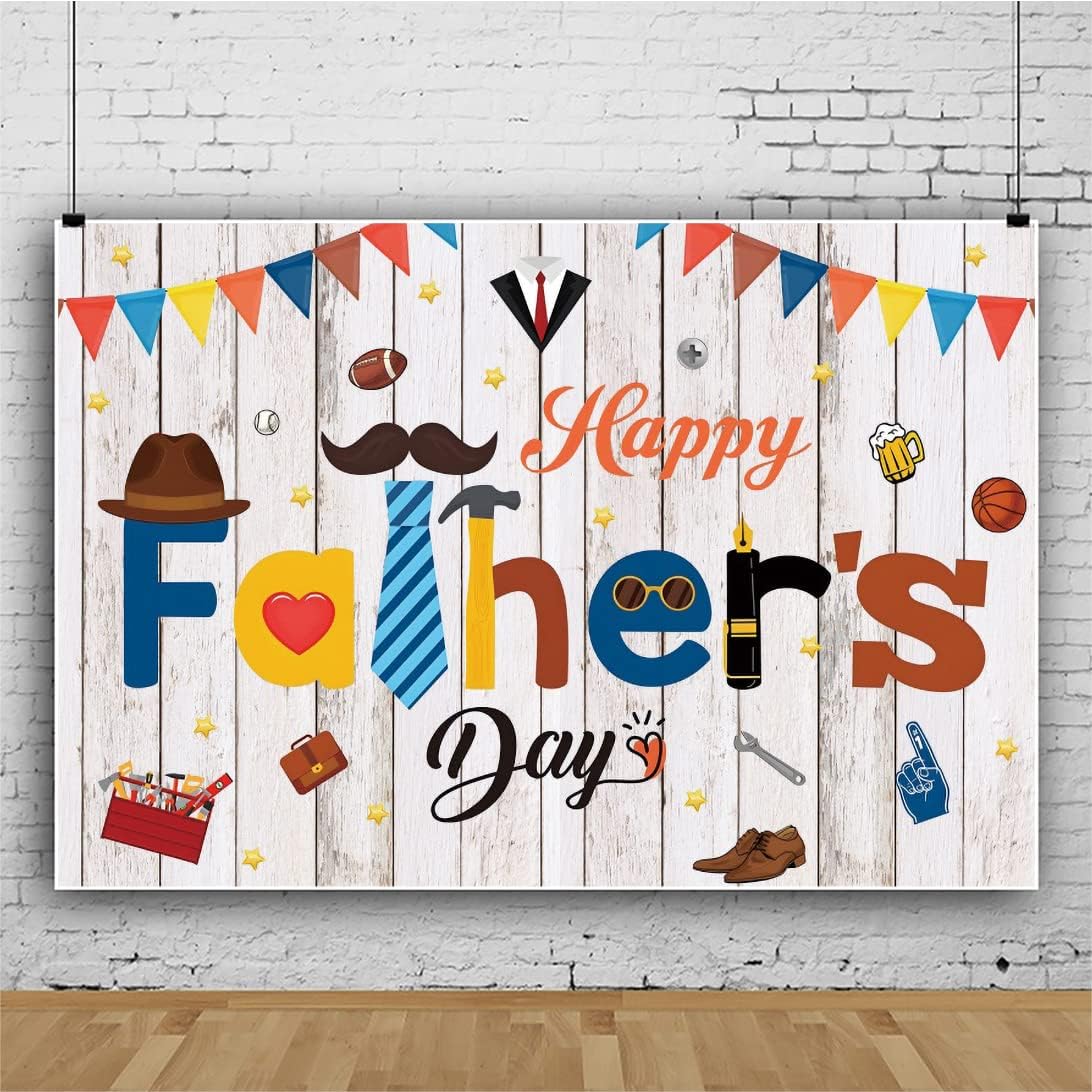 Amazon.com : Happy Father's Day Backdrop Cute Design for Kids Children ...