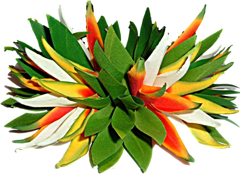 Amazon.com: Hawaiian Polynesian KuPe’e Silk Ti leaves & Heliconias ...