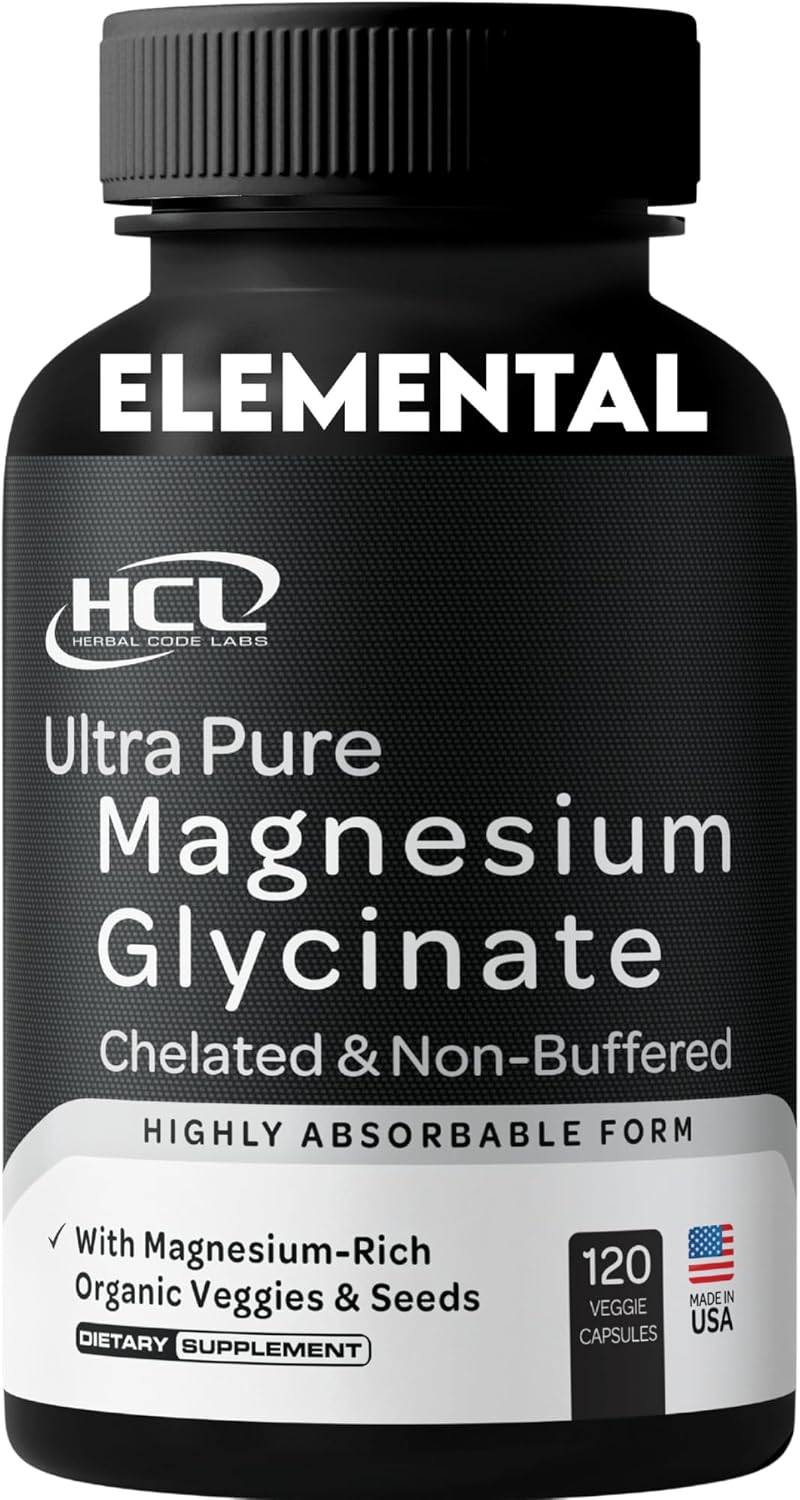 Amazon.com: Pure Magnesium Glycinate Capsules - Non-Buffered 350mg ...