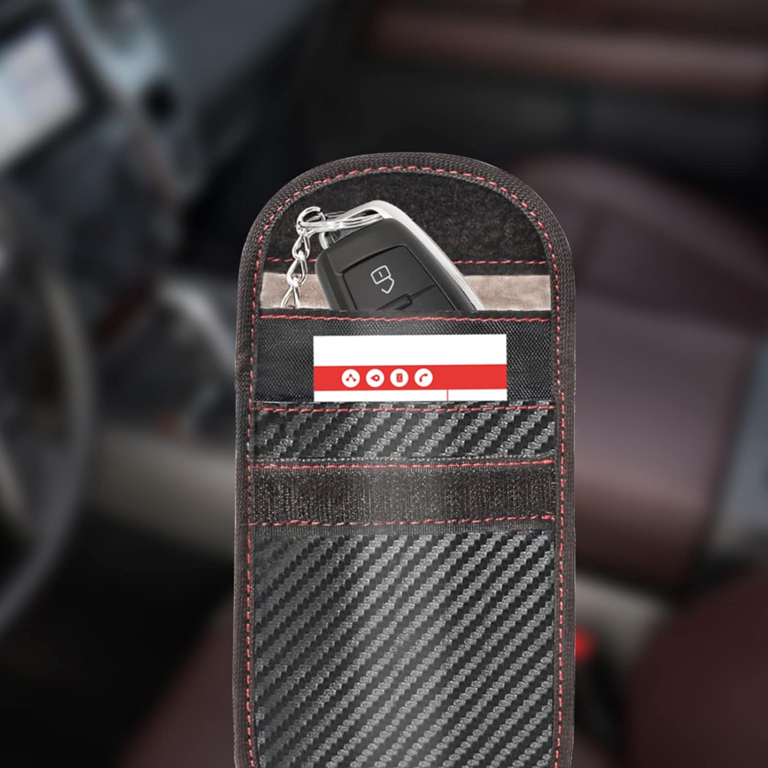 Car Key Protector Shielding Pouch, Signal Blocker Key Case, 2 Pcs ...