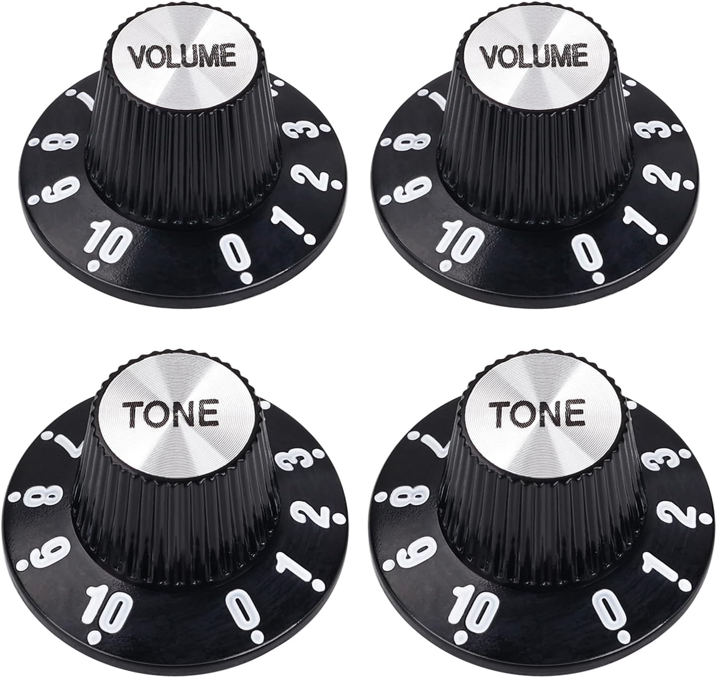 Amazon.com: Banworks Guitar Control Knobs Metric 18-Spline 2 Tone 2 ...