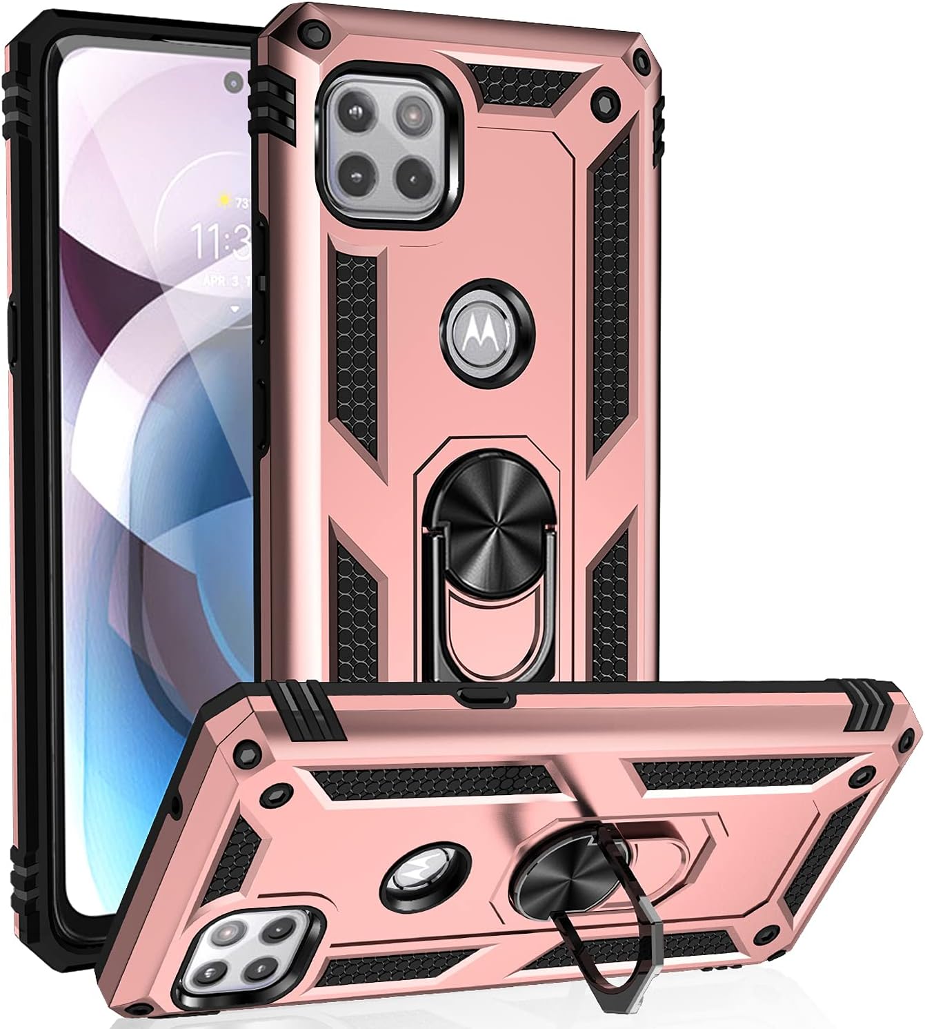 Amazon.com: Military Grade Drop Impact for Moto One 5G Ace Case ...