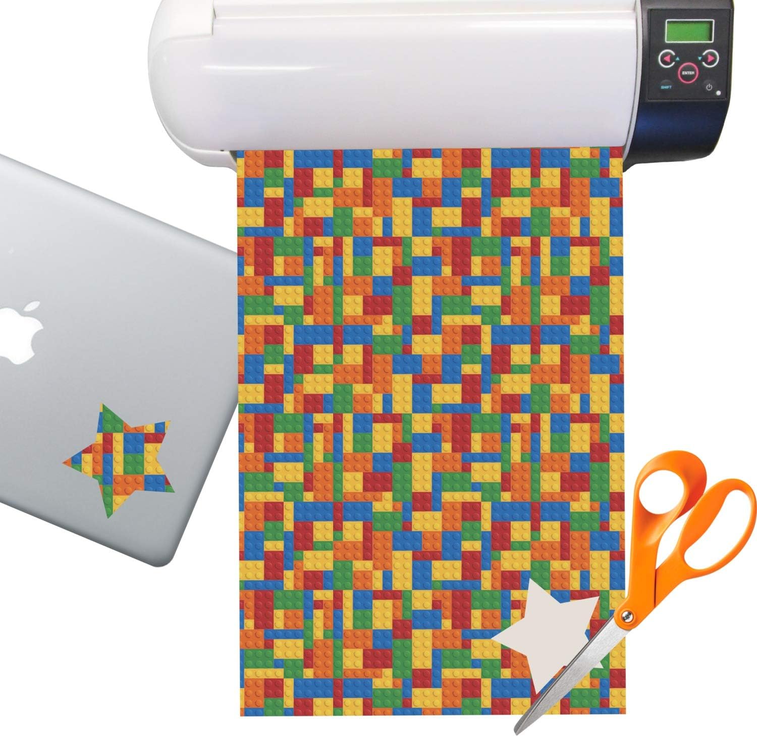 Amazon.com: Building Blocks Sticker Vinyl Sheet (Permanent)