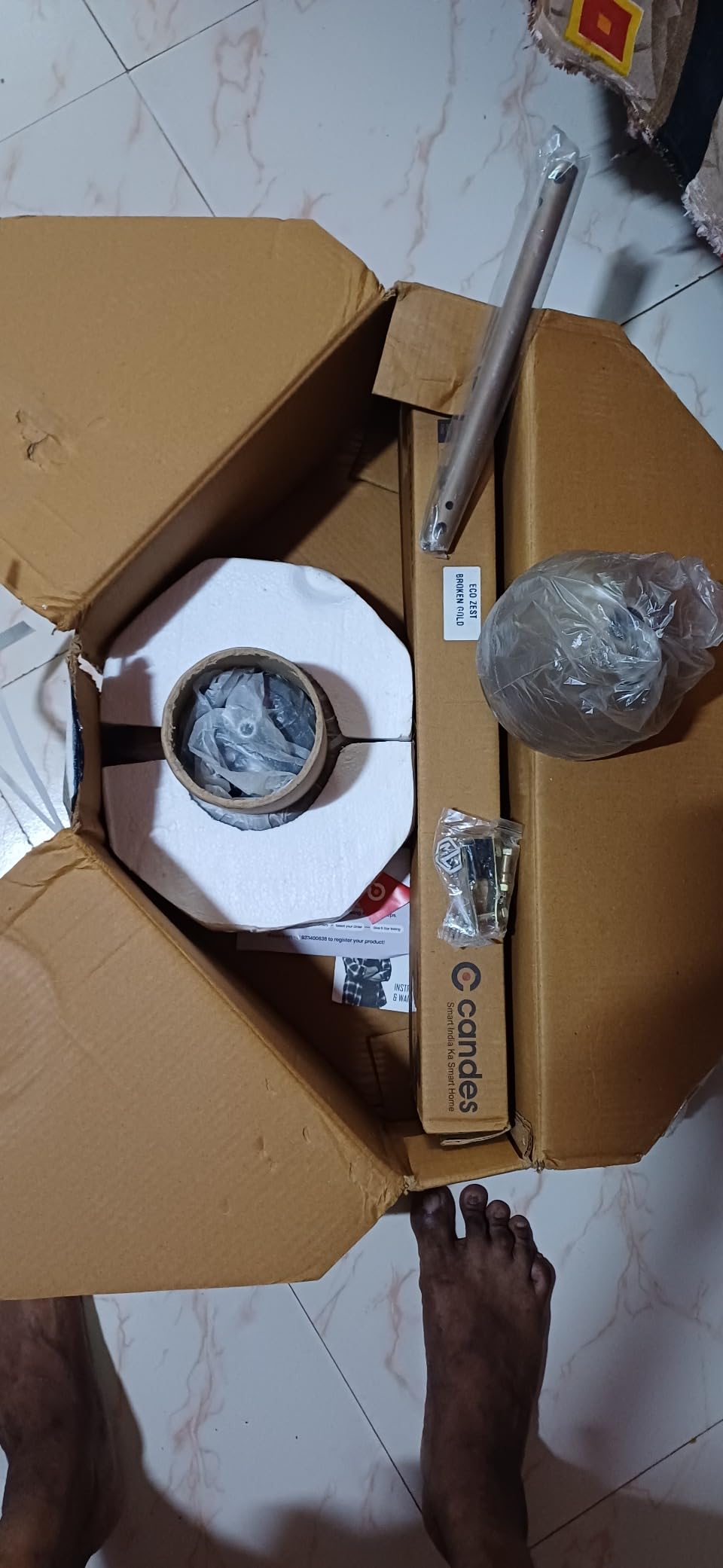 Buy Candes Eco Zest BLDC Ceiling Fan 1200mm / 48 inch | BEE 5 Star ...