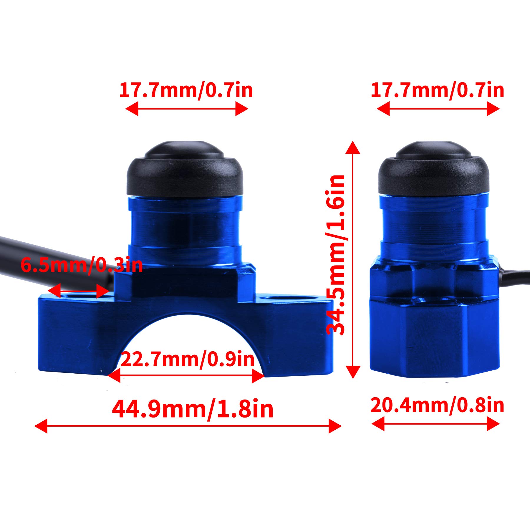 Snapklik.com : ORAEVY Engine Kill Start Stop Switch Button Universal Compatible