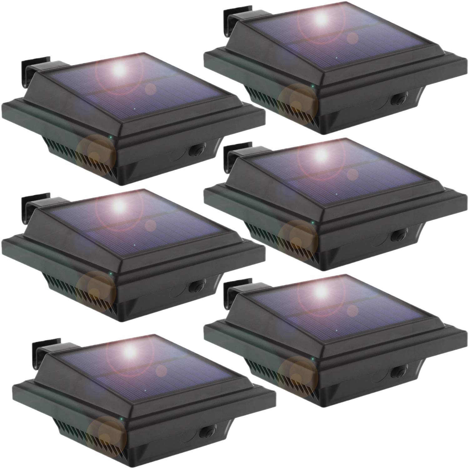 Solar Gutter Lights Outdoor Lighting AGOTD Solar Lights Outdoor Roof