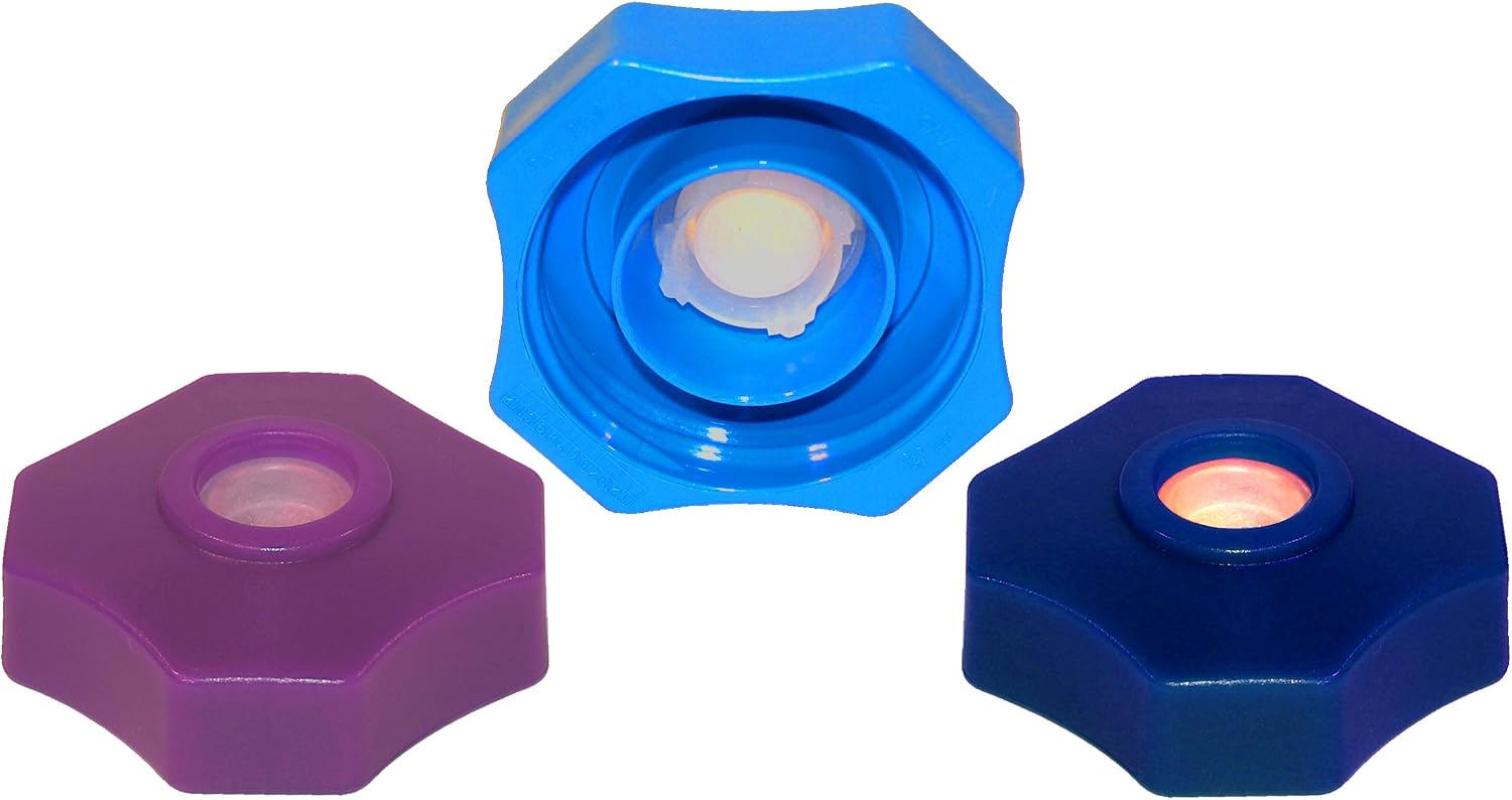 Amazon.com: Spill Spoiler Sport 3 Count Cap, Navy Blue/Purple/Light ...