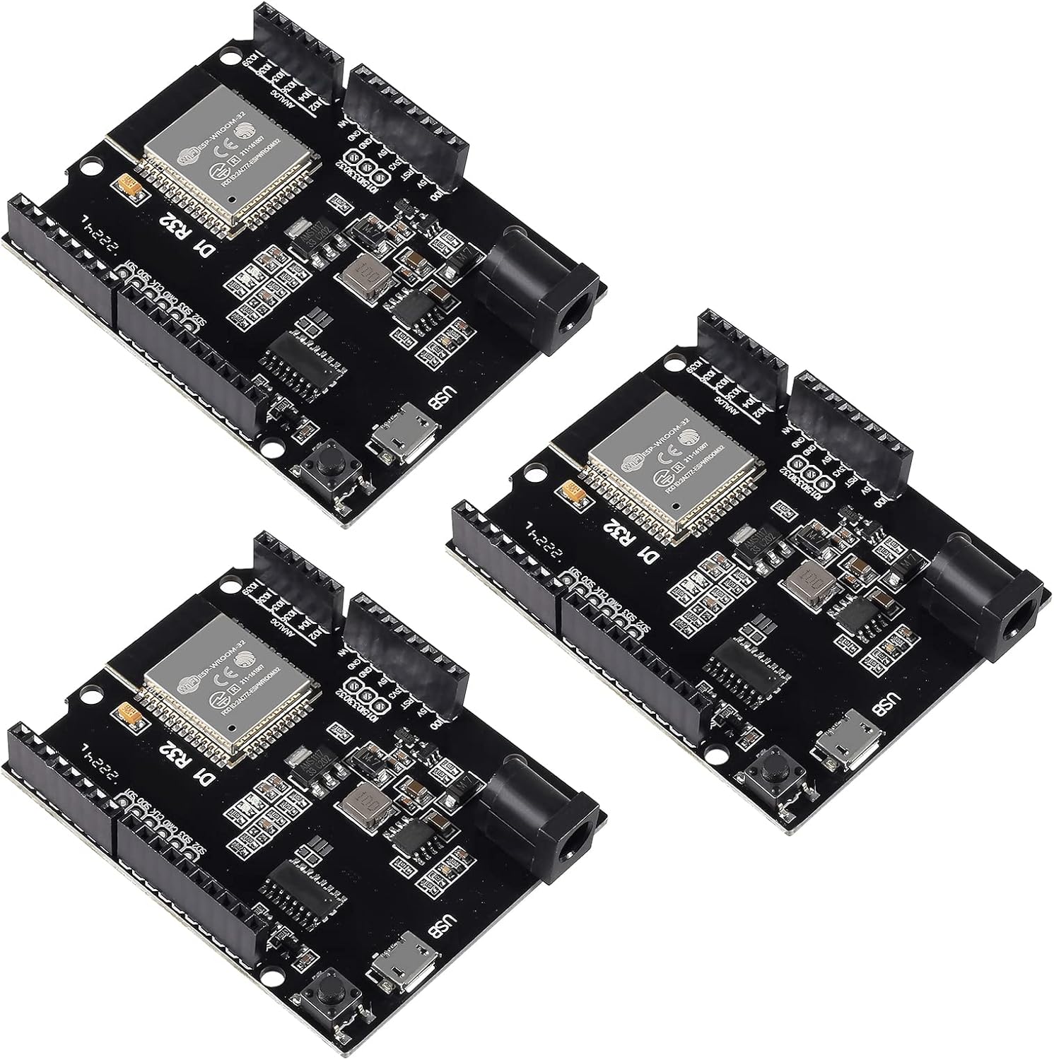 Amazon.com: Coliao 3 unids ESP32 para Wemos D1 Mini D1 R32 ESP-32 CH340G WiFi inalámbrico ...