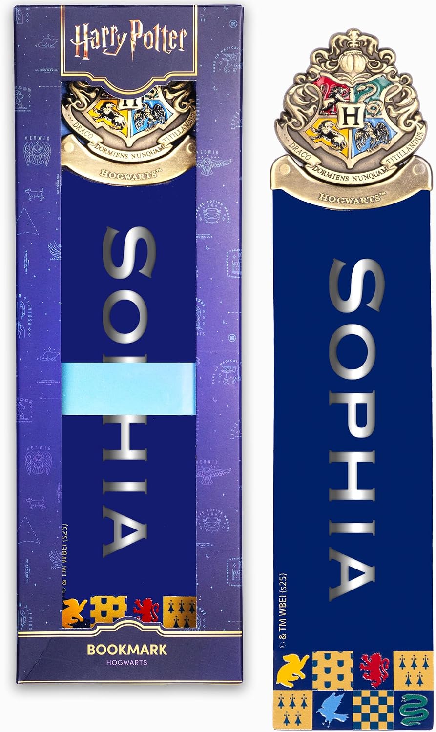Harry Potter Personalised Crest Bookmark 25cm x 5 cm Stainless Steel ...