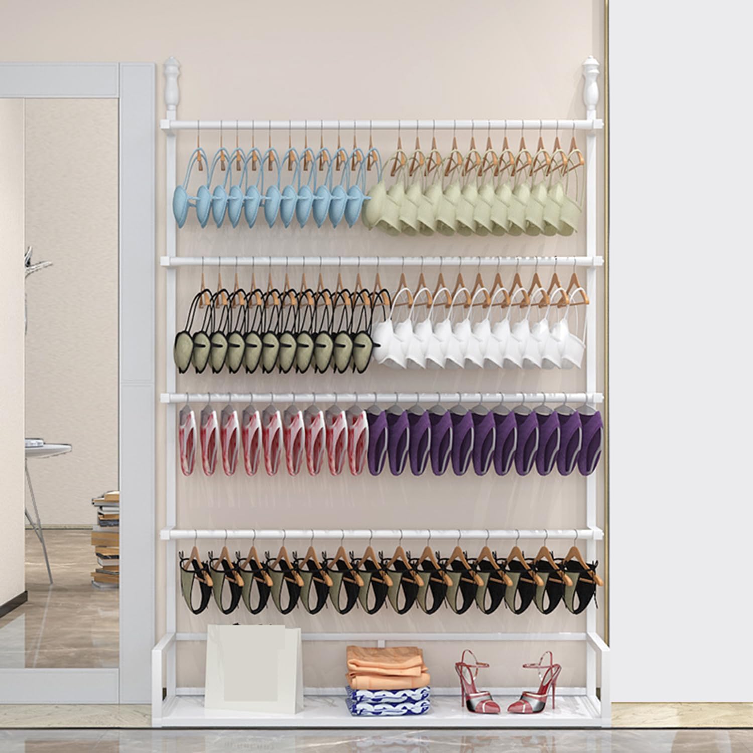 Amazon.com: CUTPOIY Retail Underwear Display Racks, Coat Rack Stand ...